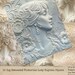 Embossed Victorian Lady Digital Papers, Vintage Background Papers ...