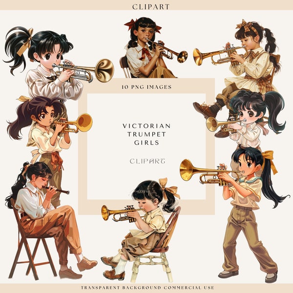 Trumpet Clipart - Etsy