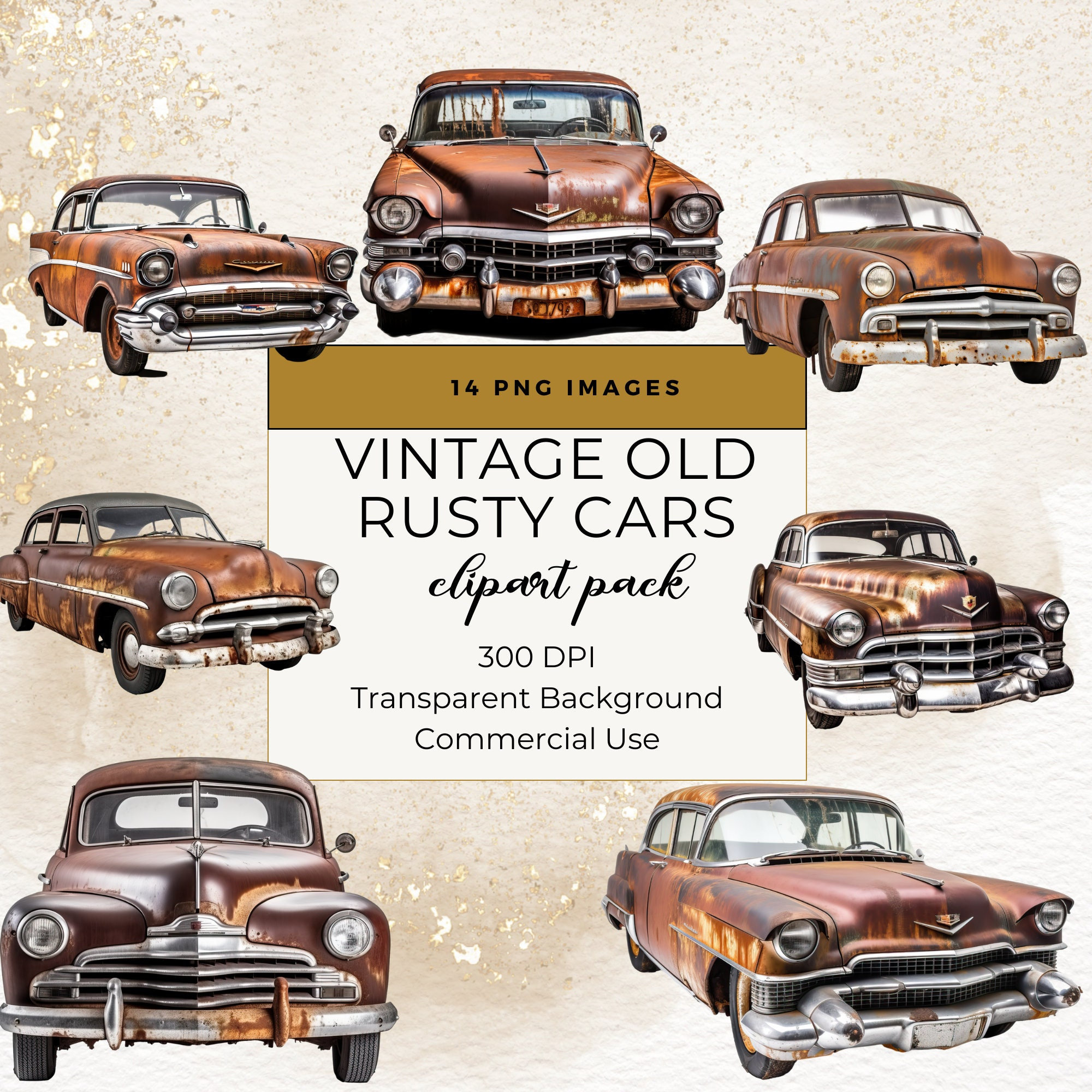Rusting Car Clip Art