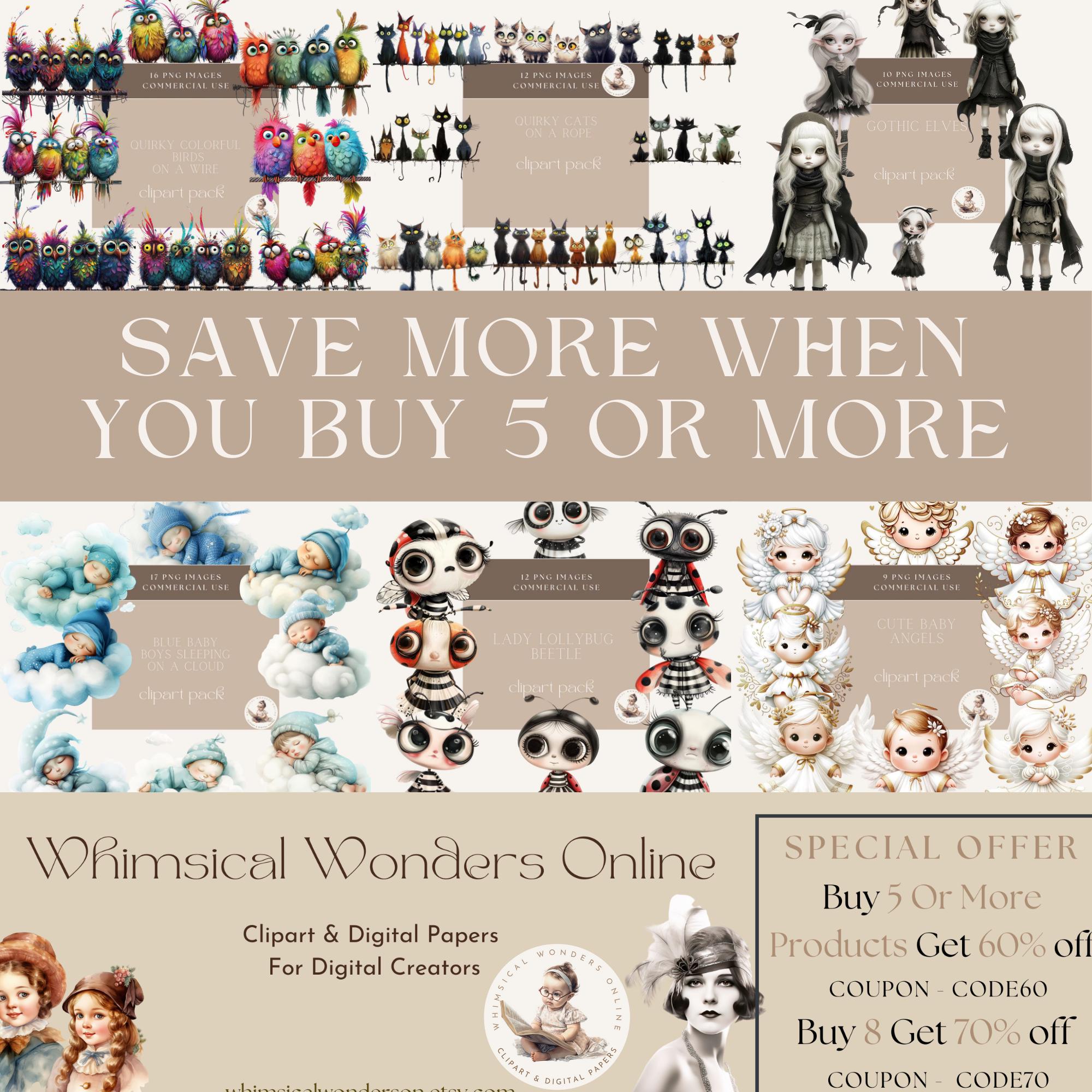 Little Chibi Mermaids, Mermaid Clipart, Under the Sea Clipart, PNG ...