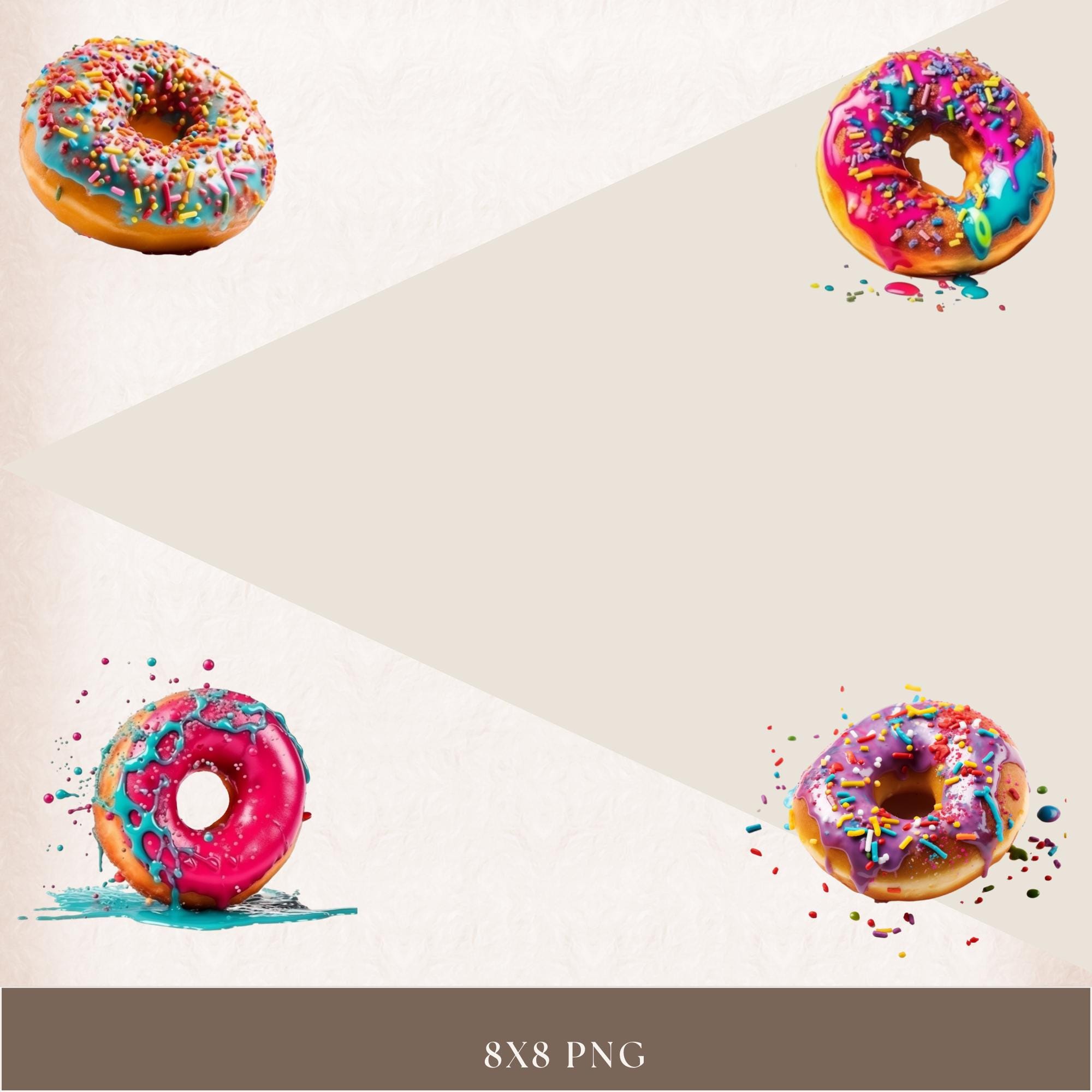 Donut Sprinkles, Vibrant Color Donuts, Blue & Pink Donuts, Sweets ...