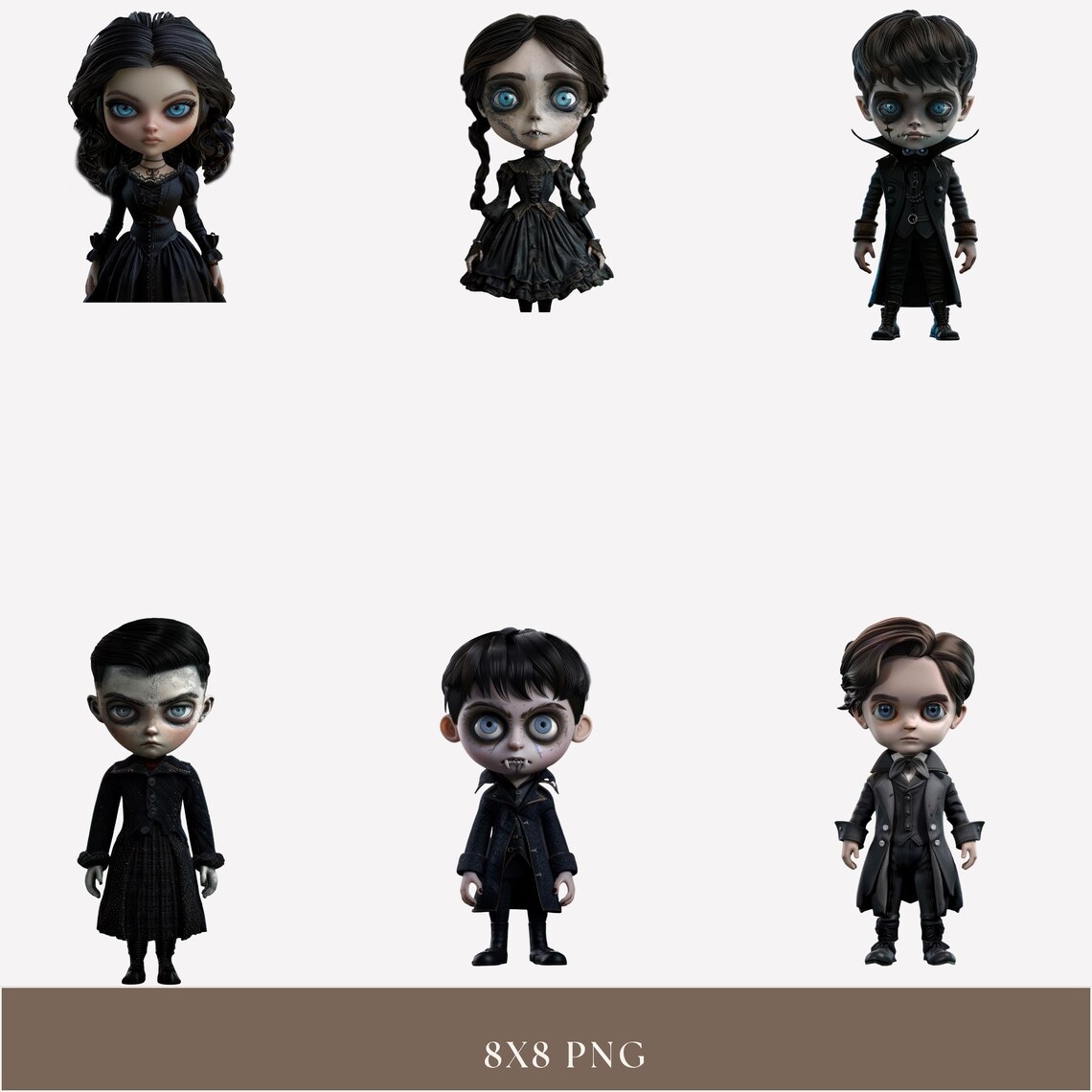 Peculiar Children Clipart, Vintage Gothic Character Clipart ...