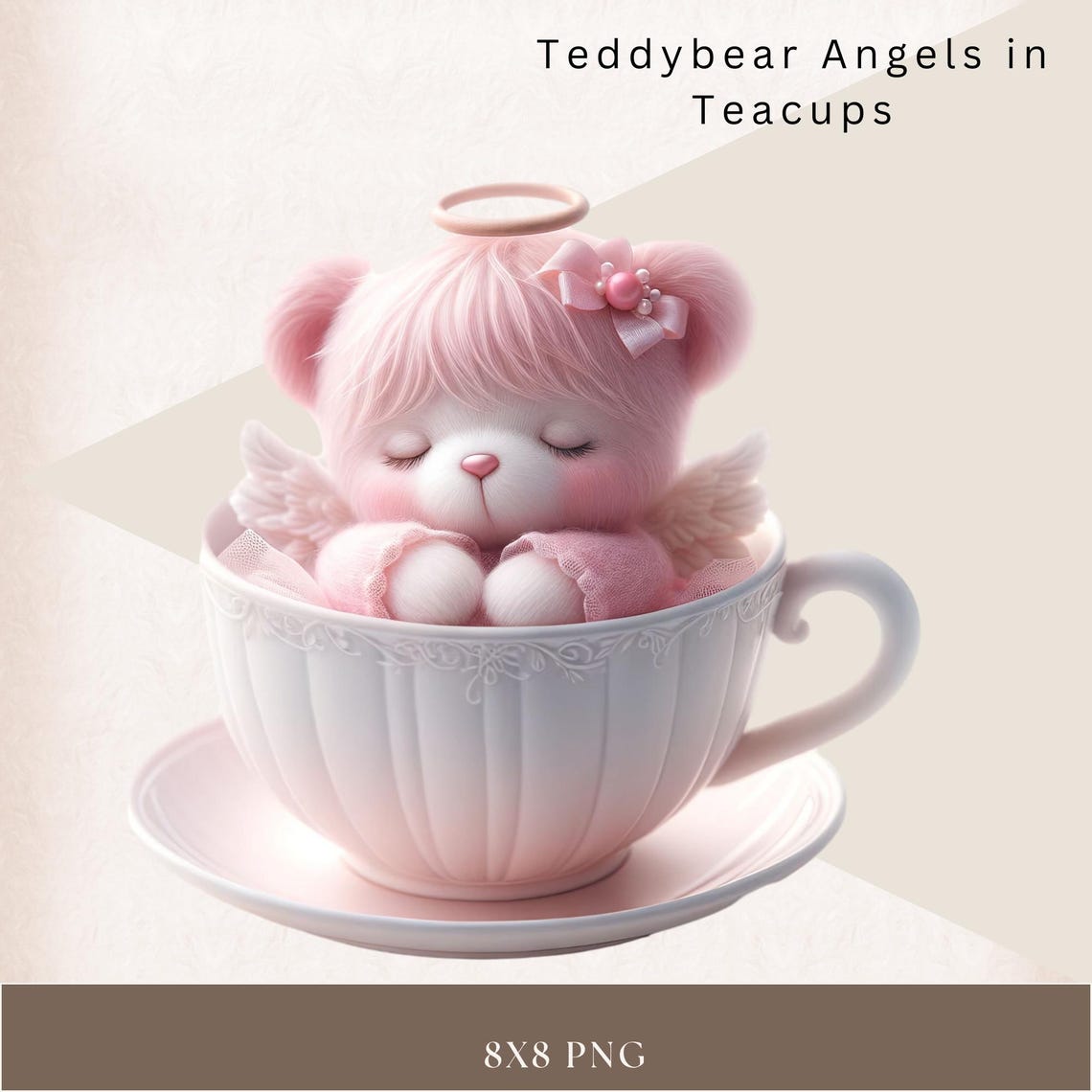 Cute Angel Clipart, Teacup Teddybear's, Baby Shower Clipart, Gender ...