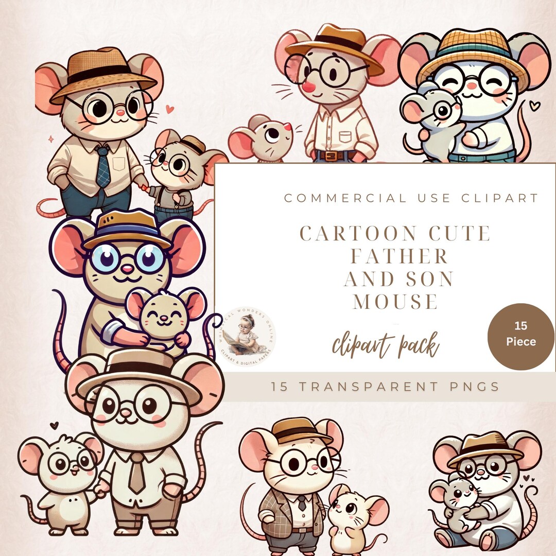 Father Son Clipart, Dad and Son Clipart, Father's Day Clipart, Cute ...