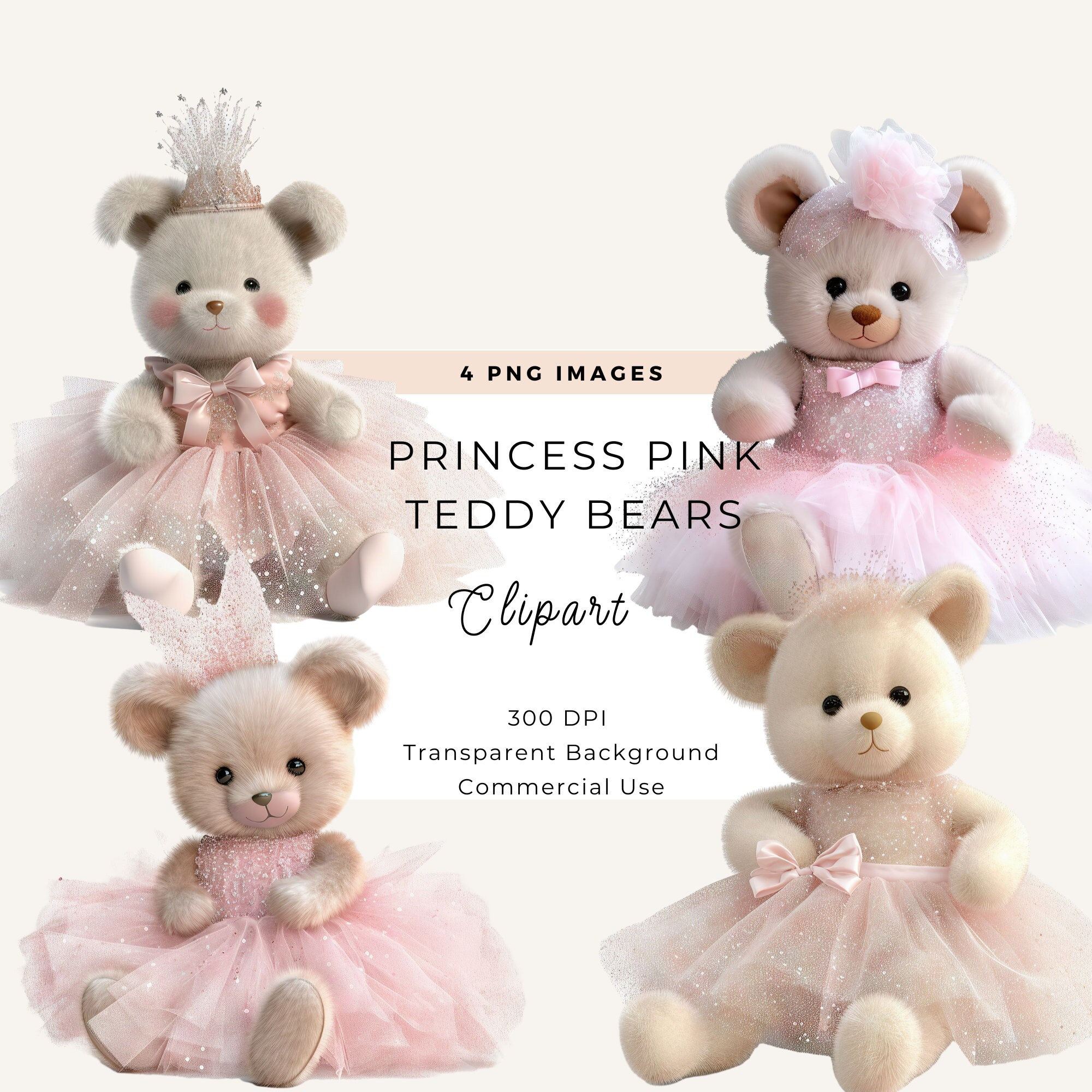 Cute Princess Teddy Bear Clipart, Teddy Bear Clipart, Princess Clipart ...