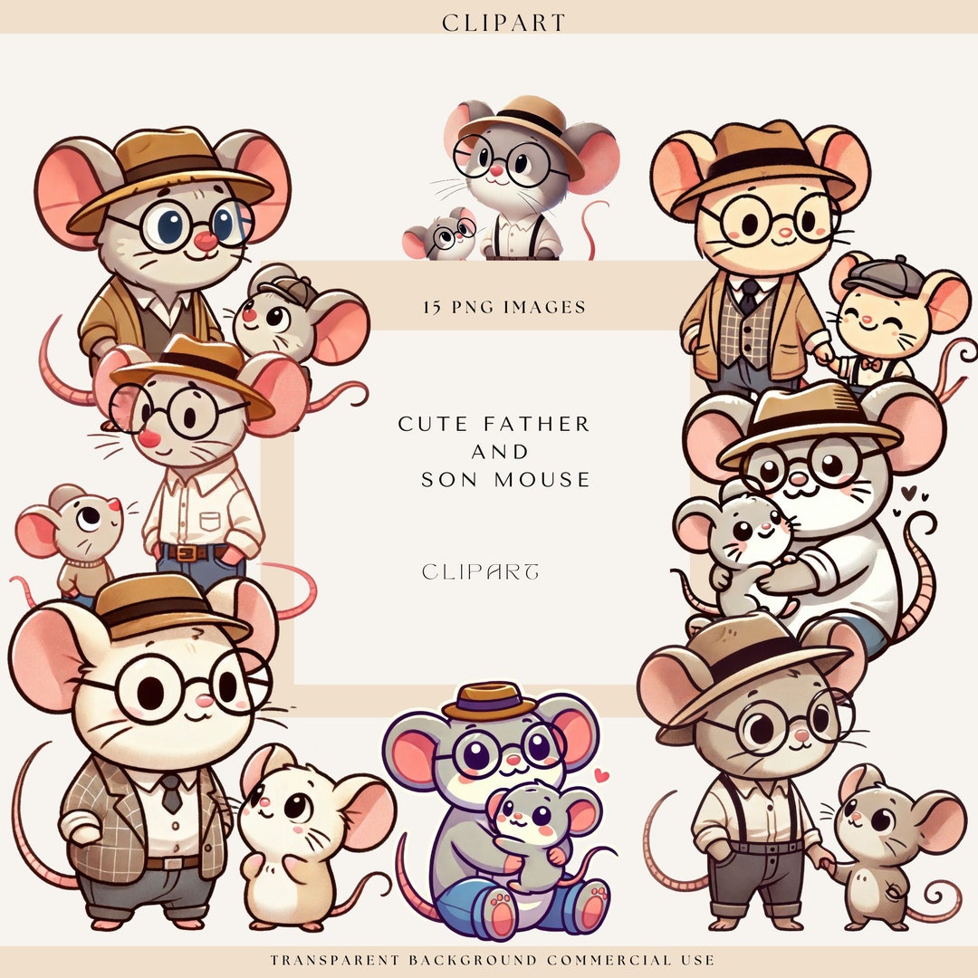 Father Son Clipart, Dad and Son Clipart, Father's Day Clipart, Cute ...