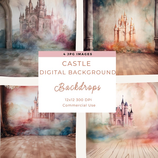 Castle Backdrop - Etsy