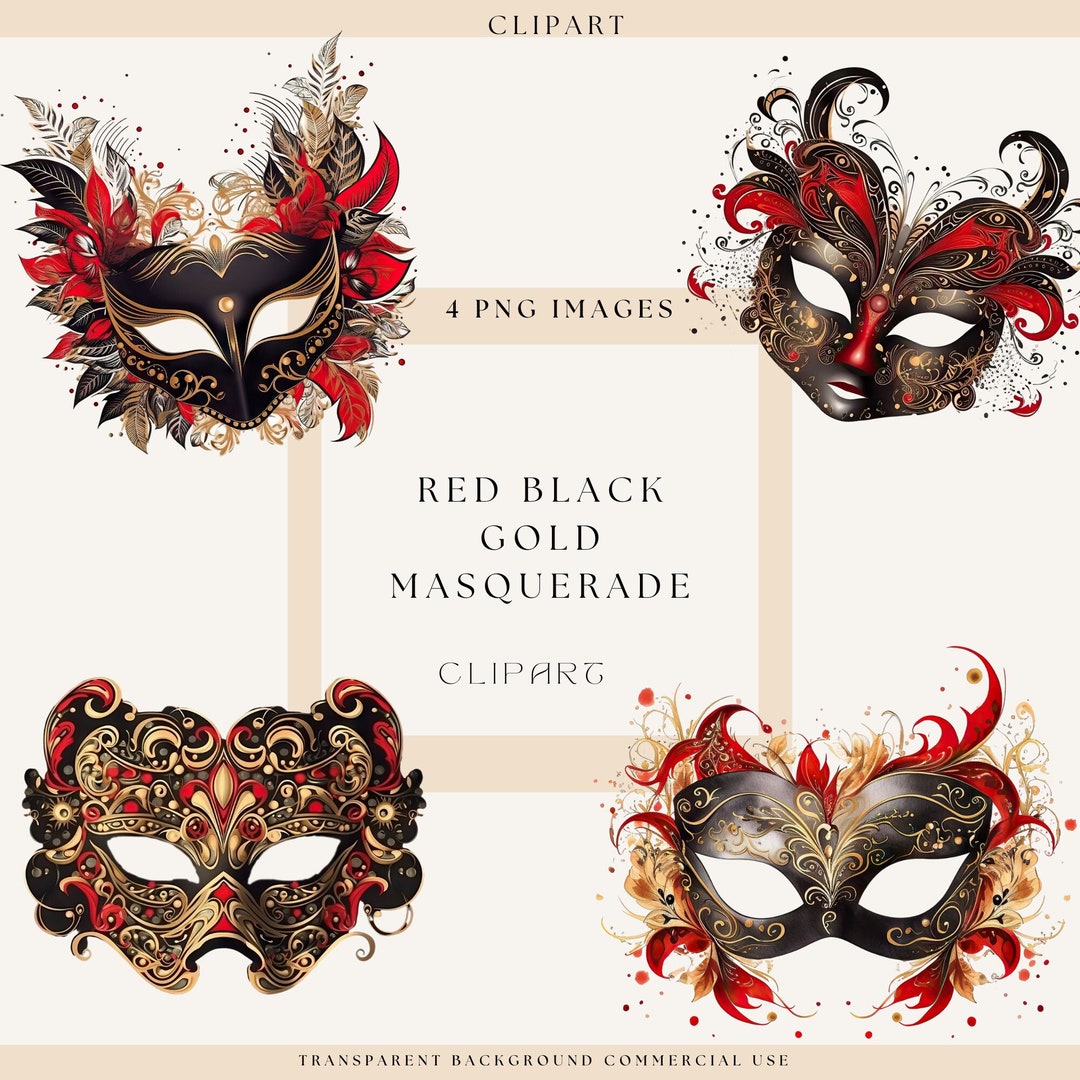 Masquerade Clipart, Party Mask, Anniversary Mask, Ball Mask, Masquerade ...