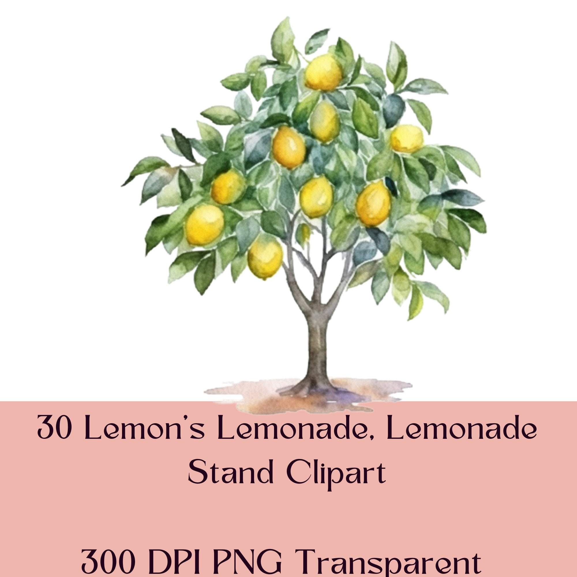 Lemon Clipart Summer Clipart Digital Art Watercolor - Etsy