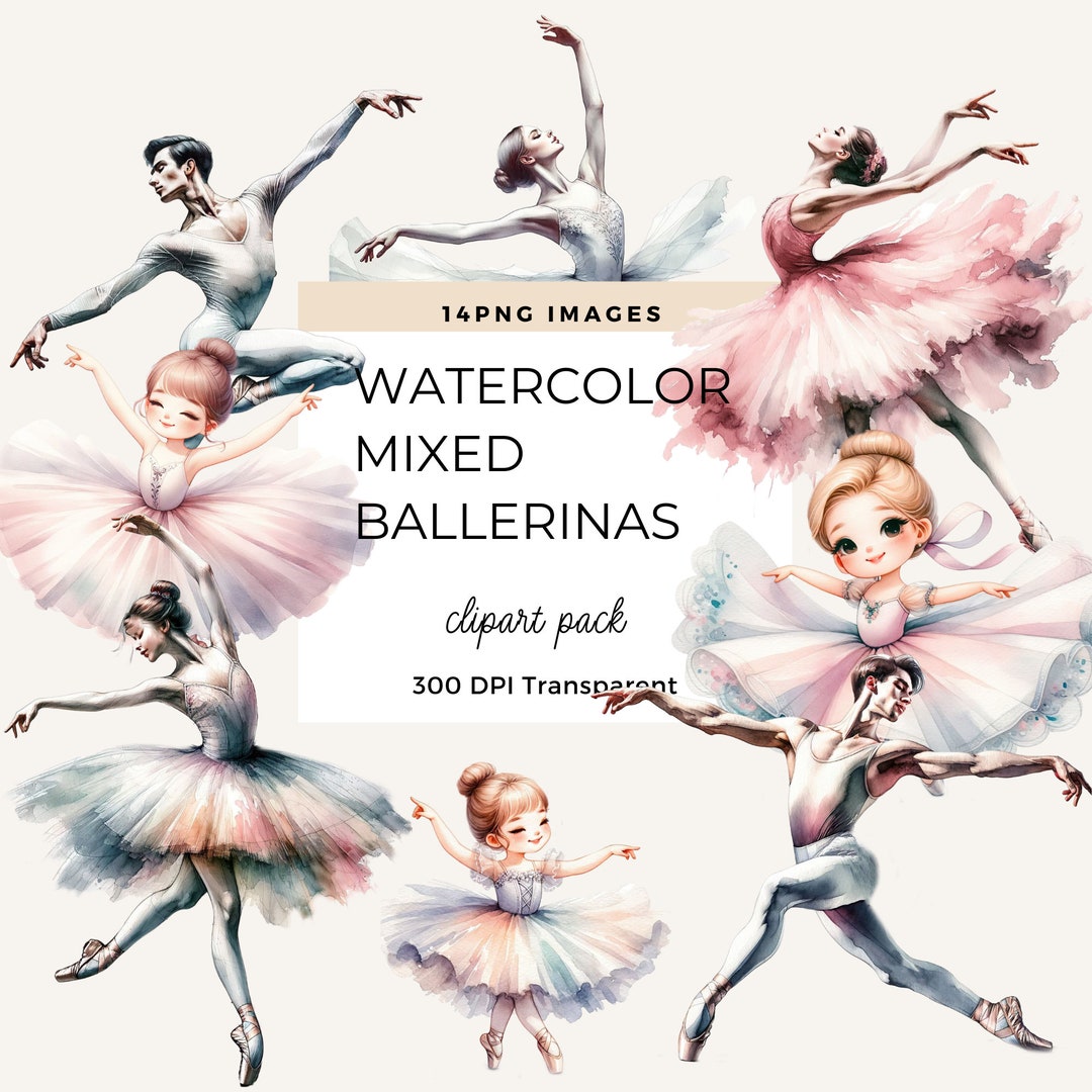 Ballet Clipart Girl Clipart Ballerina Baby Girl Chic Ballet - Etsy