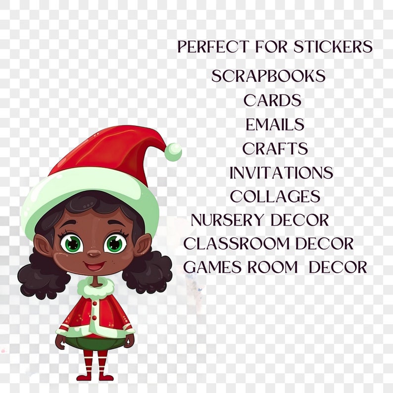 Elf Clipart, Christmas Elves Clipart, Cute Elf Sublimation Designs, 12 ...