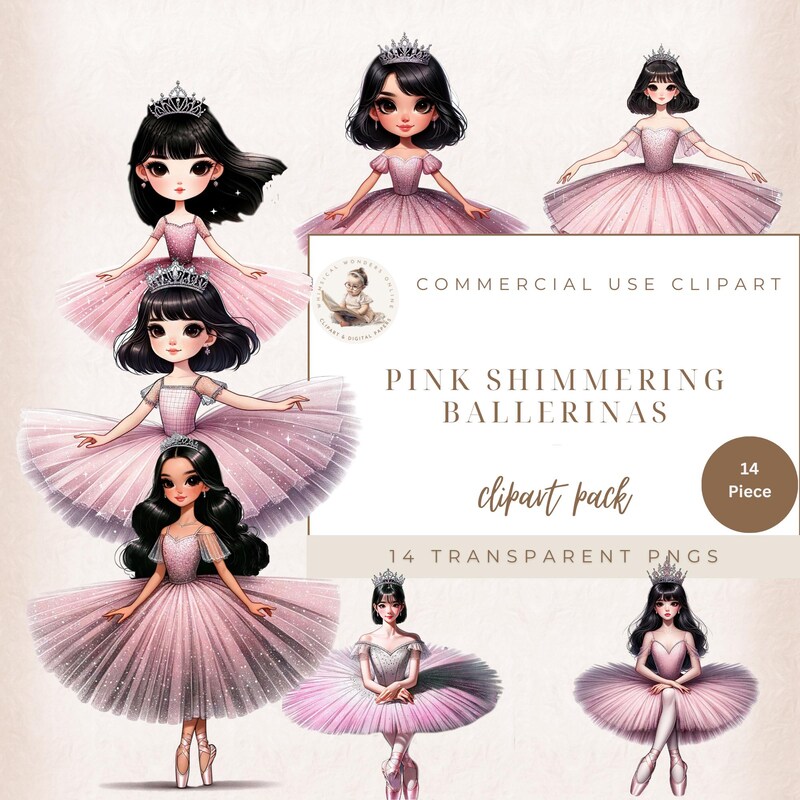 Ballerina Clipart - Etsy