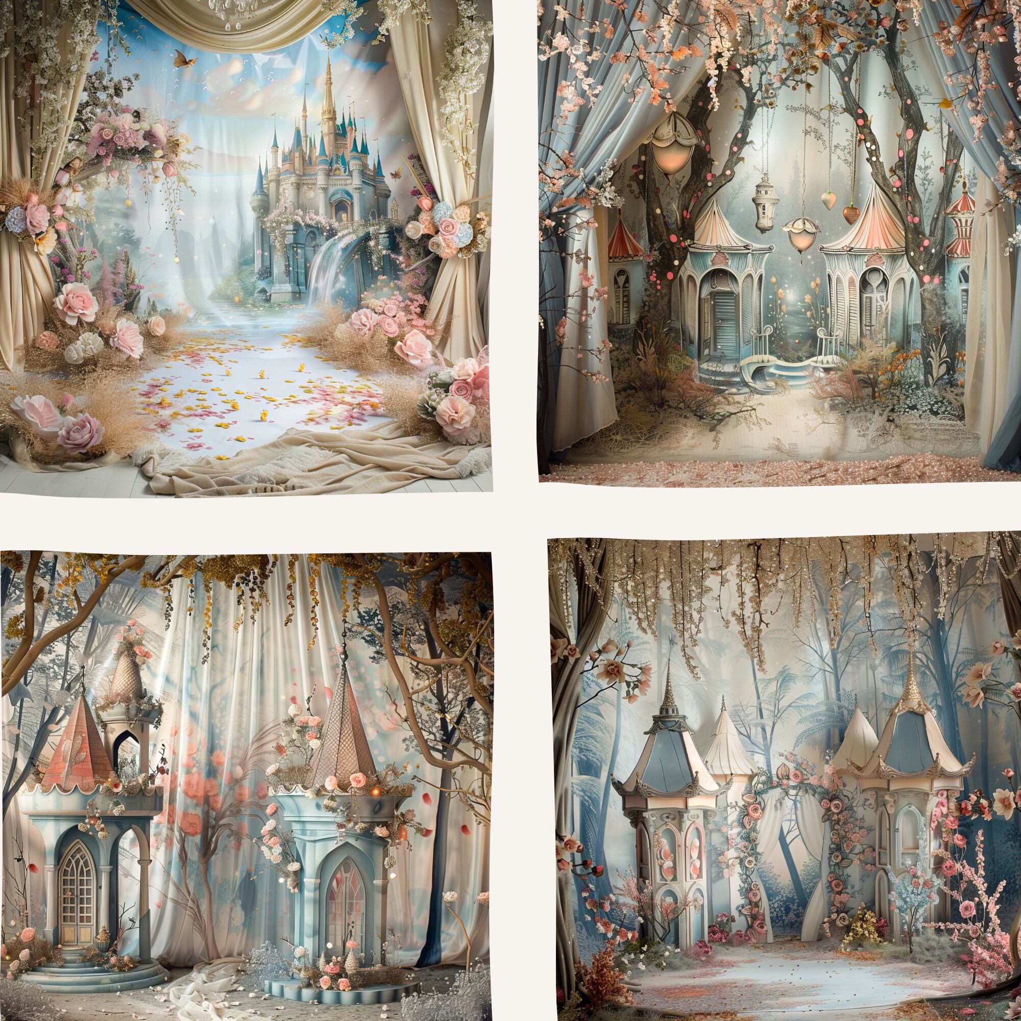 Enchanted Backdrops, Princess Backdrops, Castle Backgrounds, Magical ...