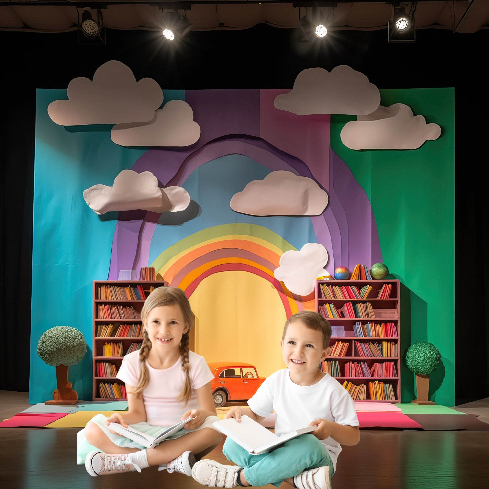 Digital Reading Background Backdrop, Studio Backdrops for Photographers ...