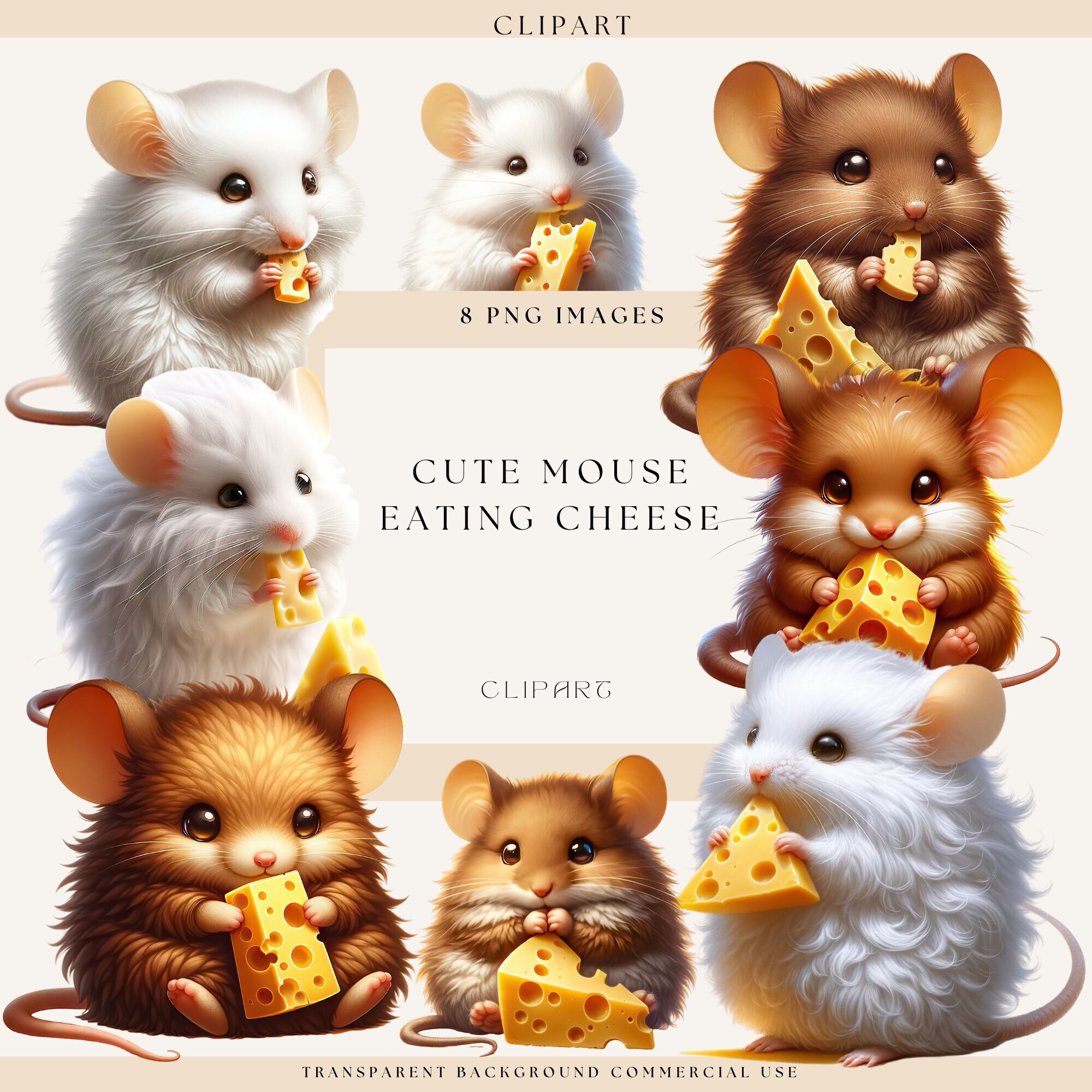 Mouse Clipart, Mouse Eating Cheese, Pet Clipart, Cute Animals PNG ...
