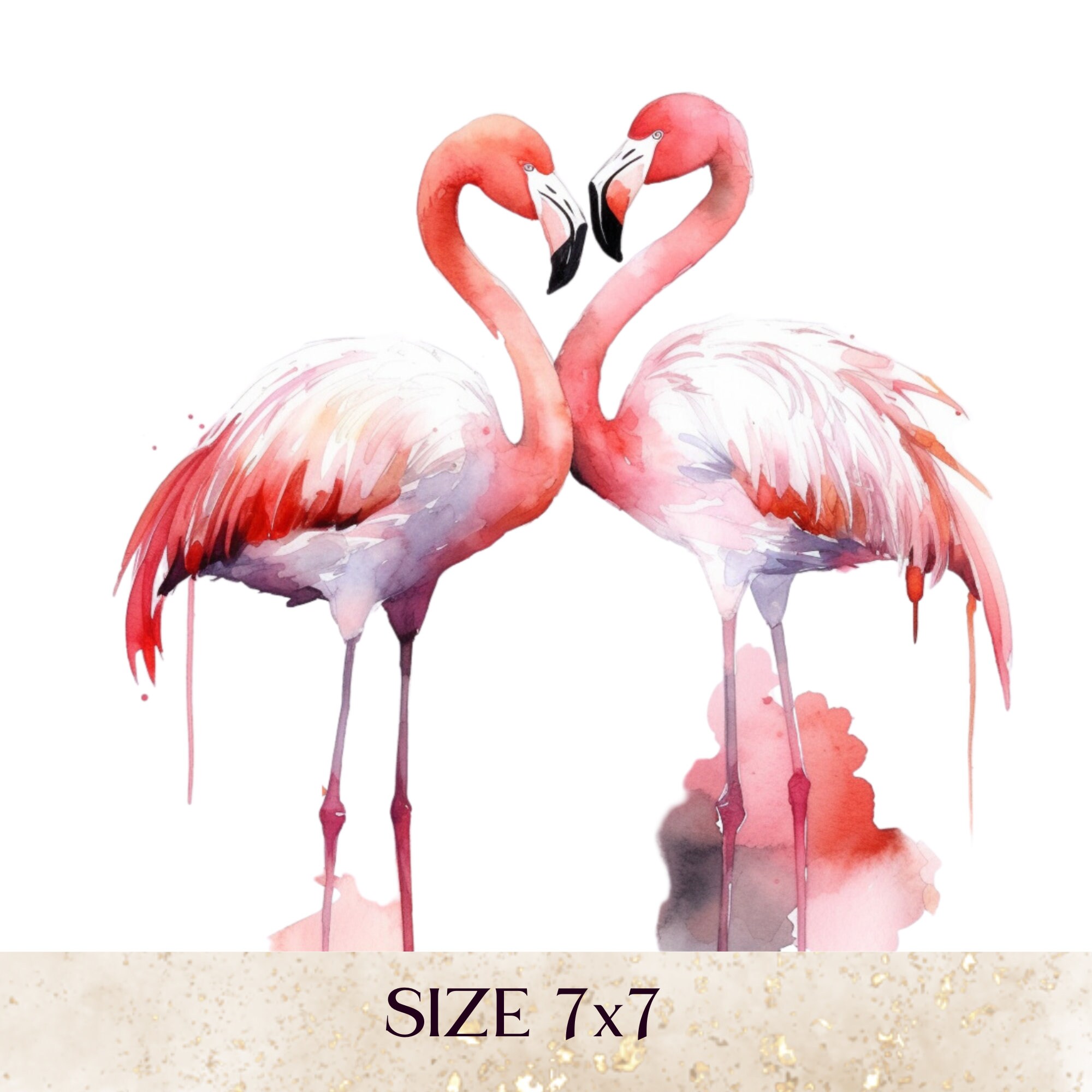 Watercolor Flamingo Clipart, Summer Clipart, Png Cute Tropical Clip Art ...