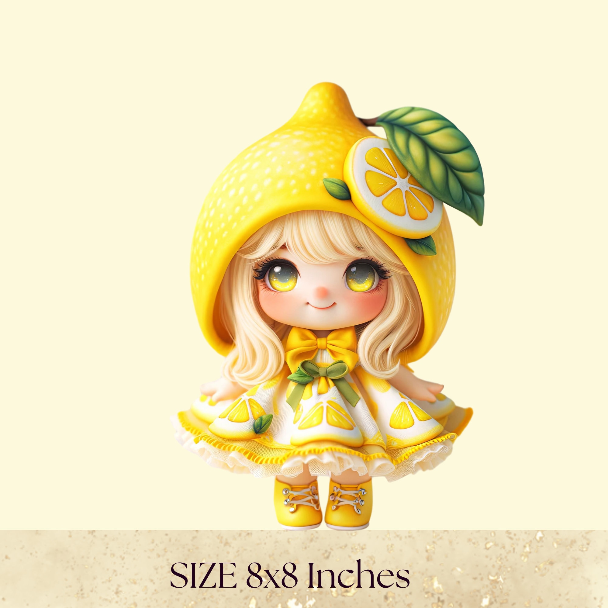 Lemon Girls Clipart, Baby Shower Clipart, Fantasy Clipart, Fashion Girl ...