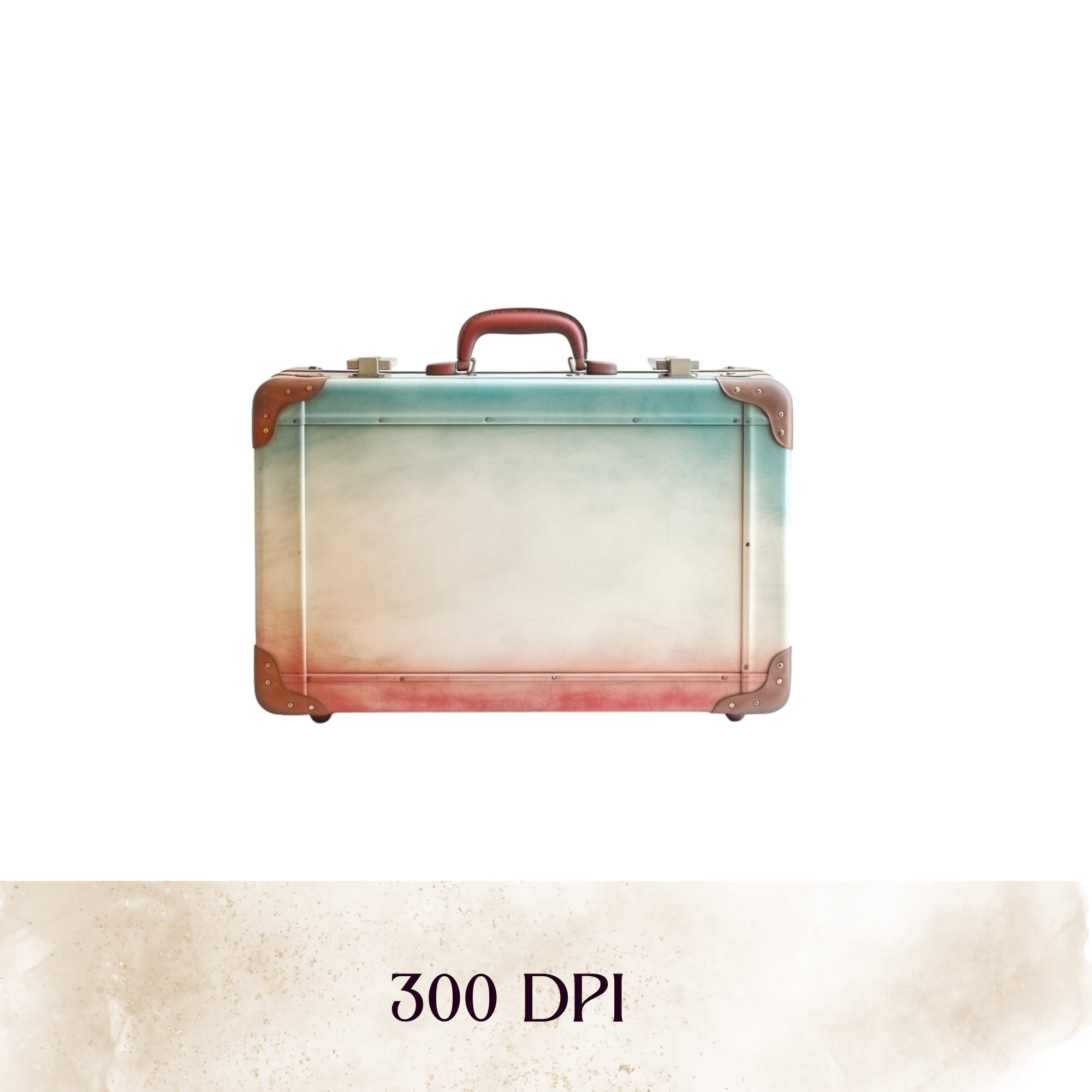 Vintage Suitcase and Trunk Clipart, Suitcase Clip Art, Commercial Use ...