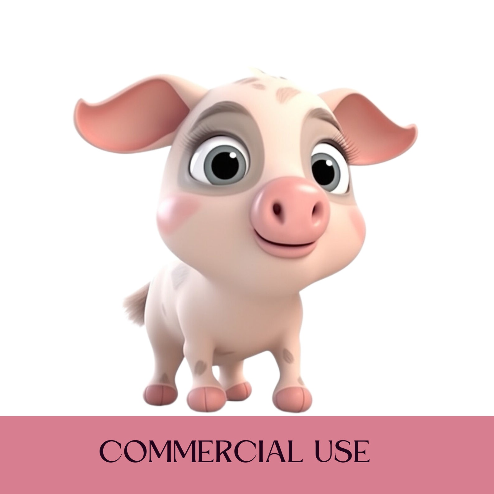 Cute Cartoon Piglets Clipart Cute Baby Piglet Bundle Clipart - Etsy
