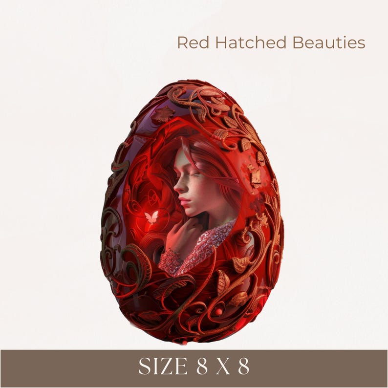 Gothic Eggs Clipart, Red Hatched Beauties Graphics, Fantasy Clipart ...