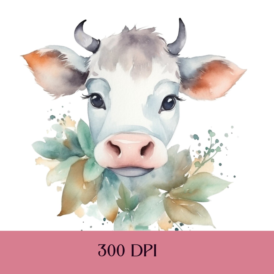 Baby Cow Clipart Farm Animals Baby Cow PNG Calf - Etsy