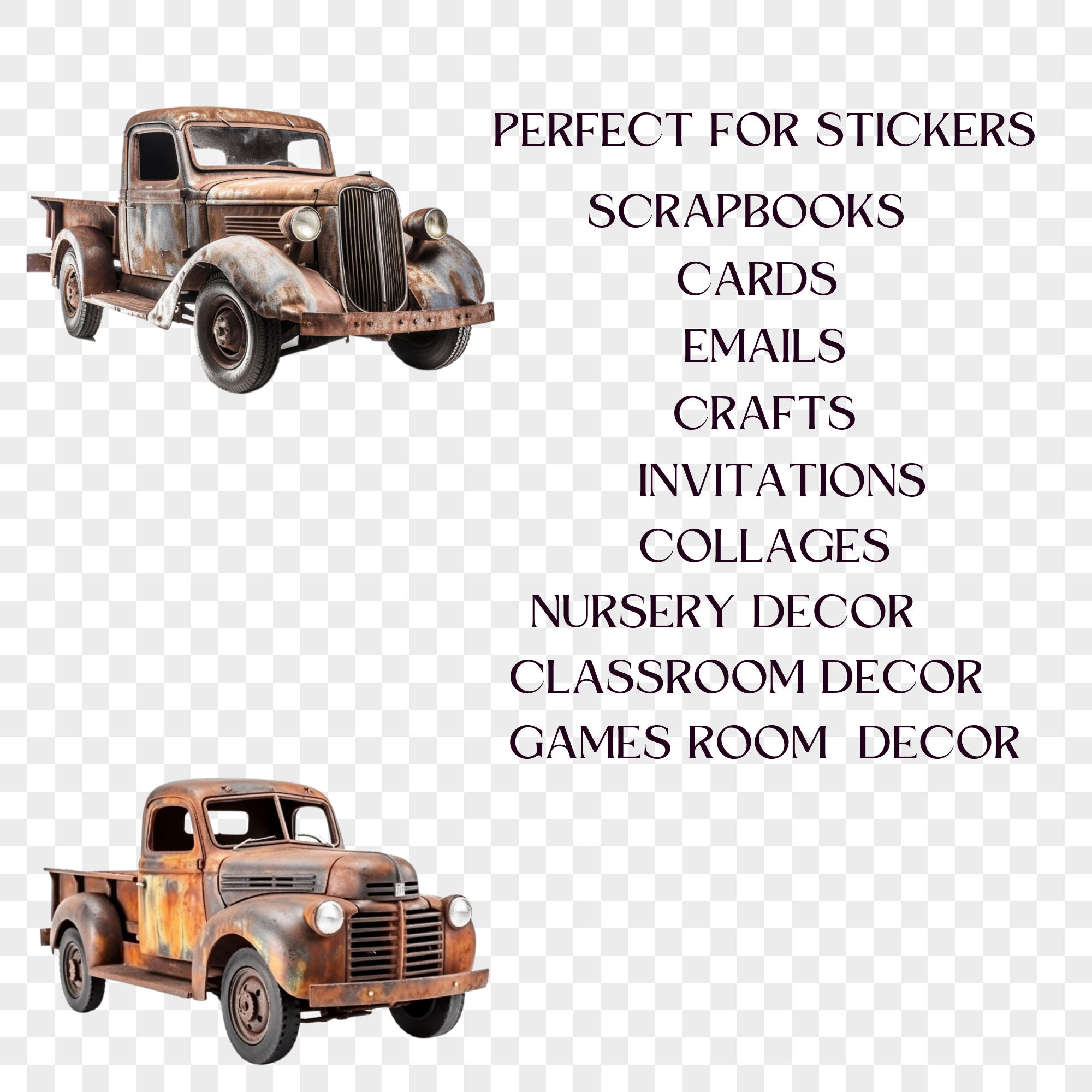 Antique Truck Clipart, Truck Clipart, Antique, Commercial Use, Vintage ...
