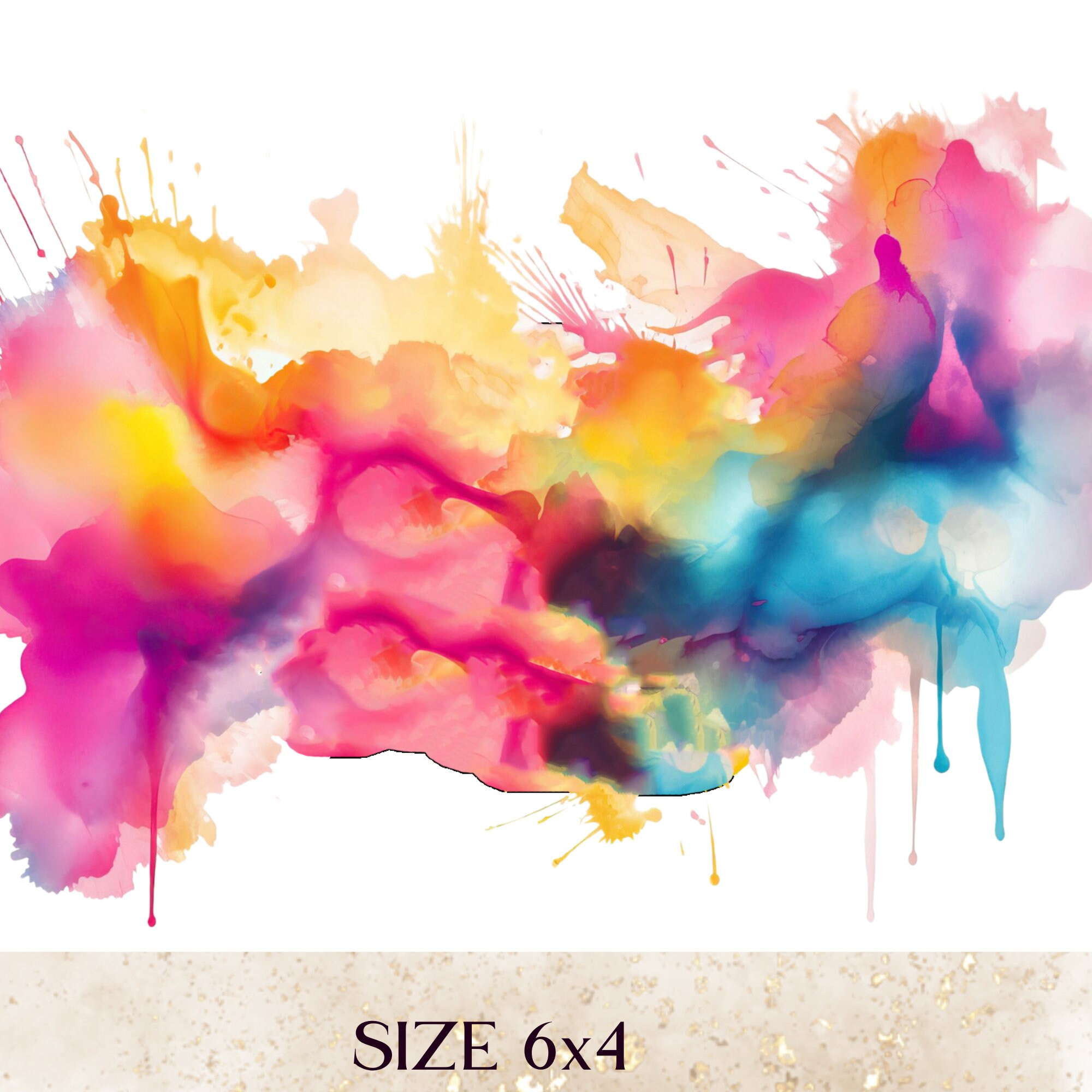 Watercolor Color Splash Clipart, Alcohol Ink Png, Watercolor Splatter ...