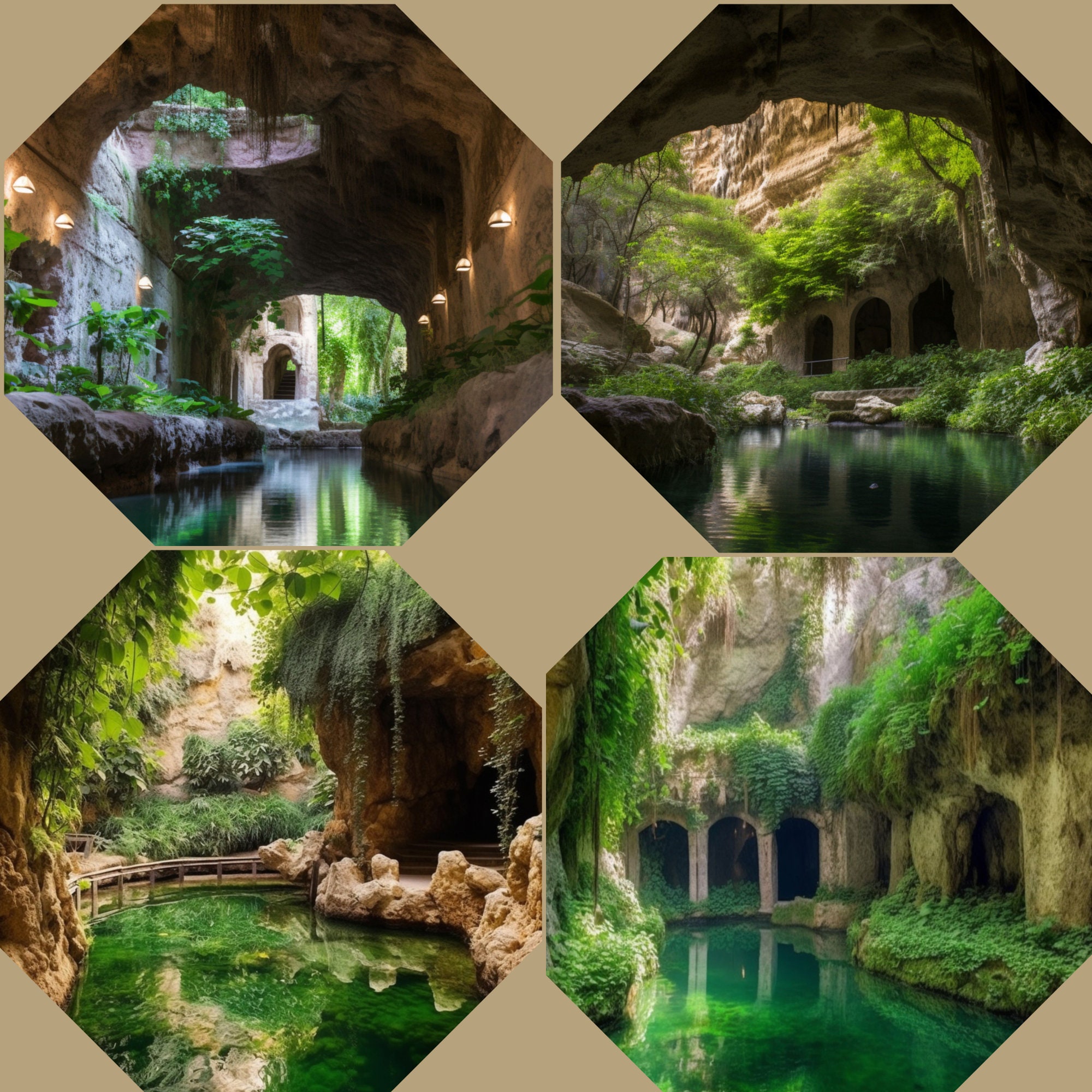 Cave Backdrops, Dark Cave, Magical Cave, Digital Background, Digital ...