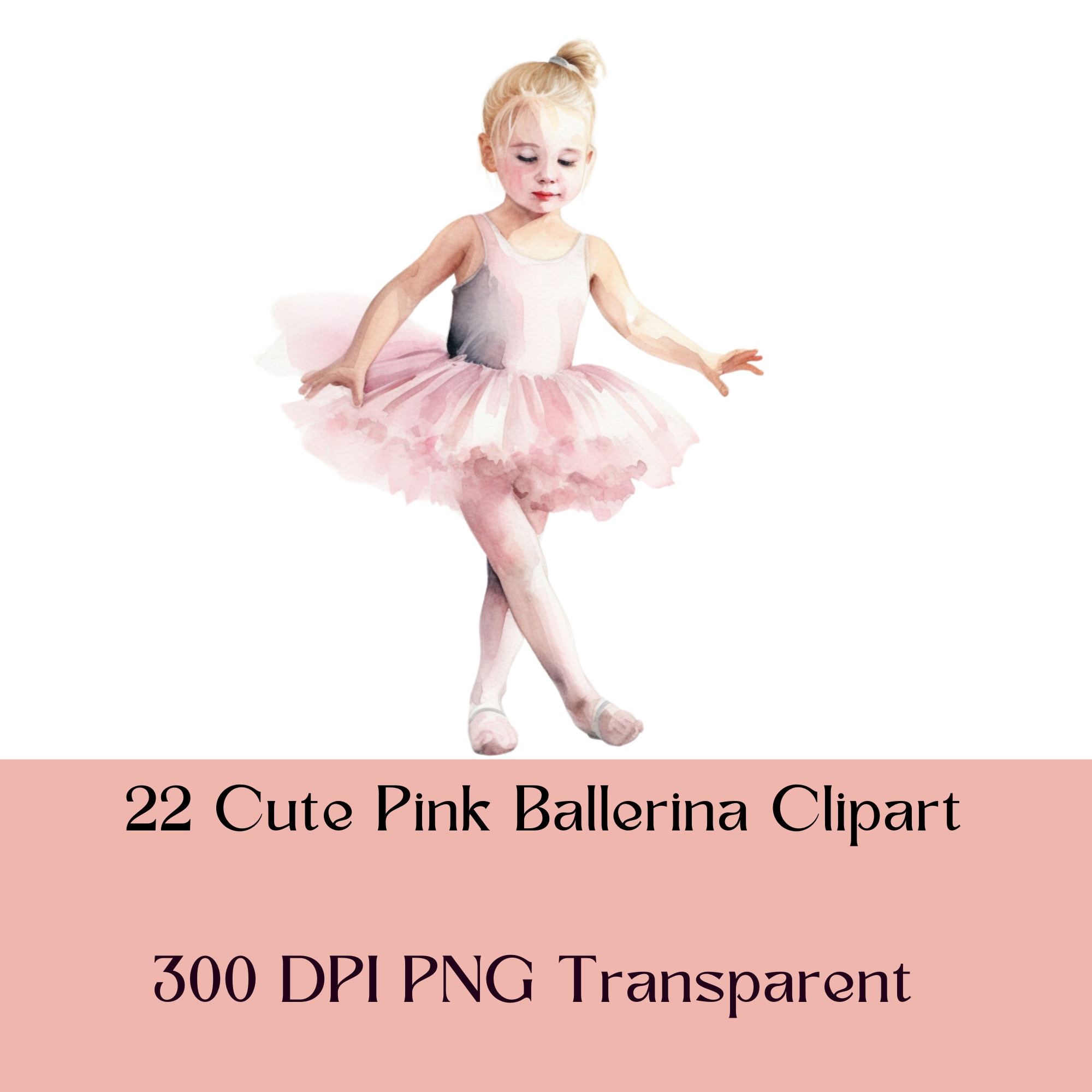 Ballerina Clipart Cute Ballet Clipart Pink Ballerina Tutu - Etsy