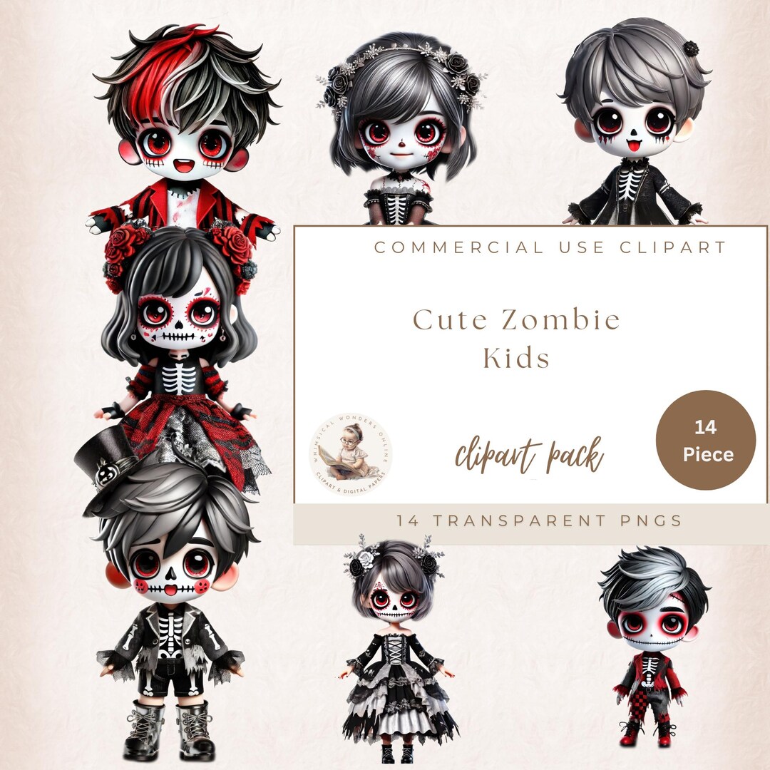 Zombie Clipart, Zombie, Kids, Walking Dead, Zombie Apocalypse, Costume ...