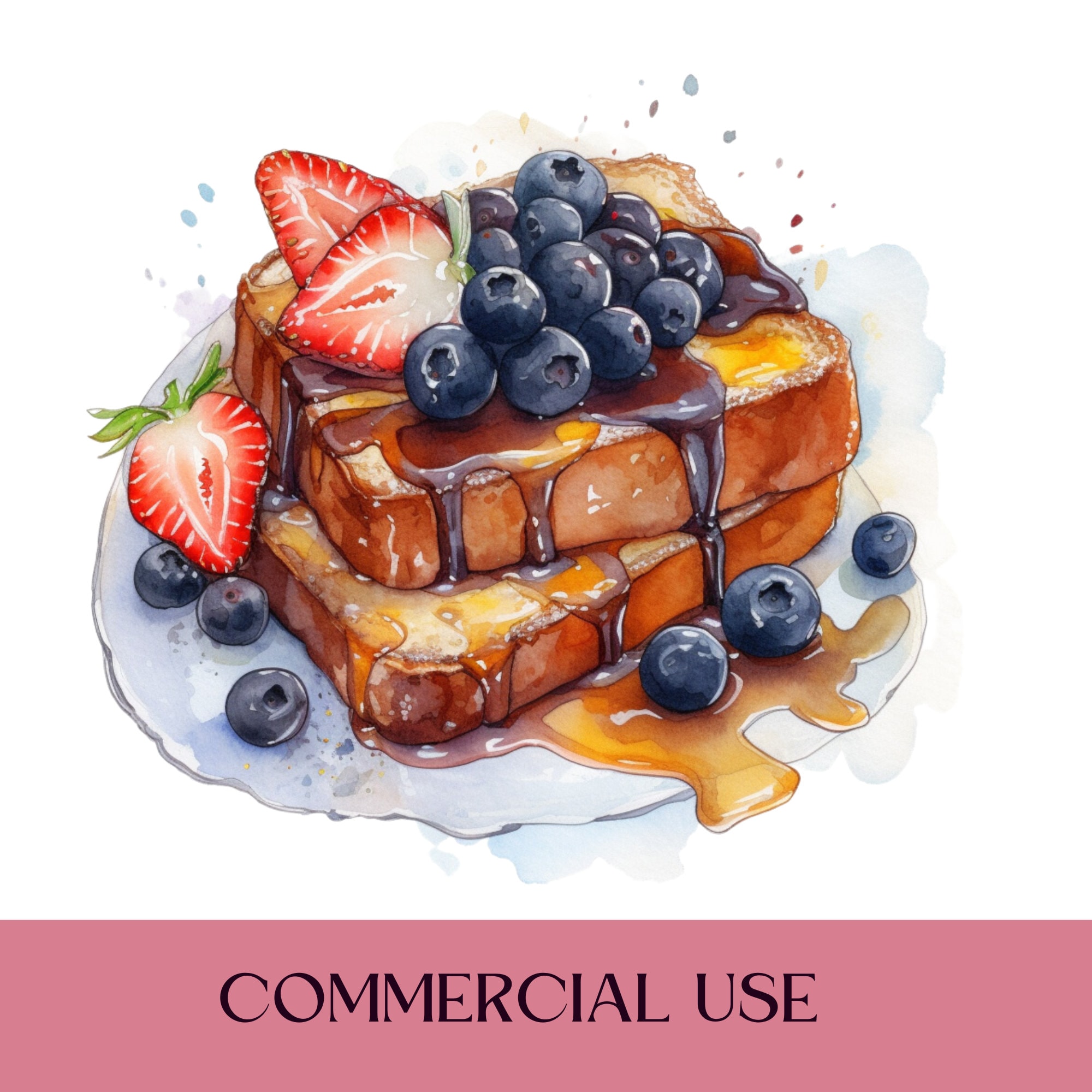 French Toast Clipart Prints Digital Illustration for - Etsy