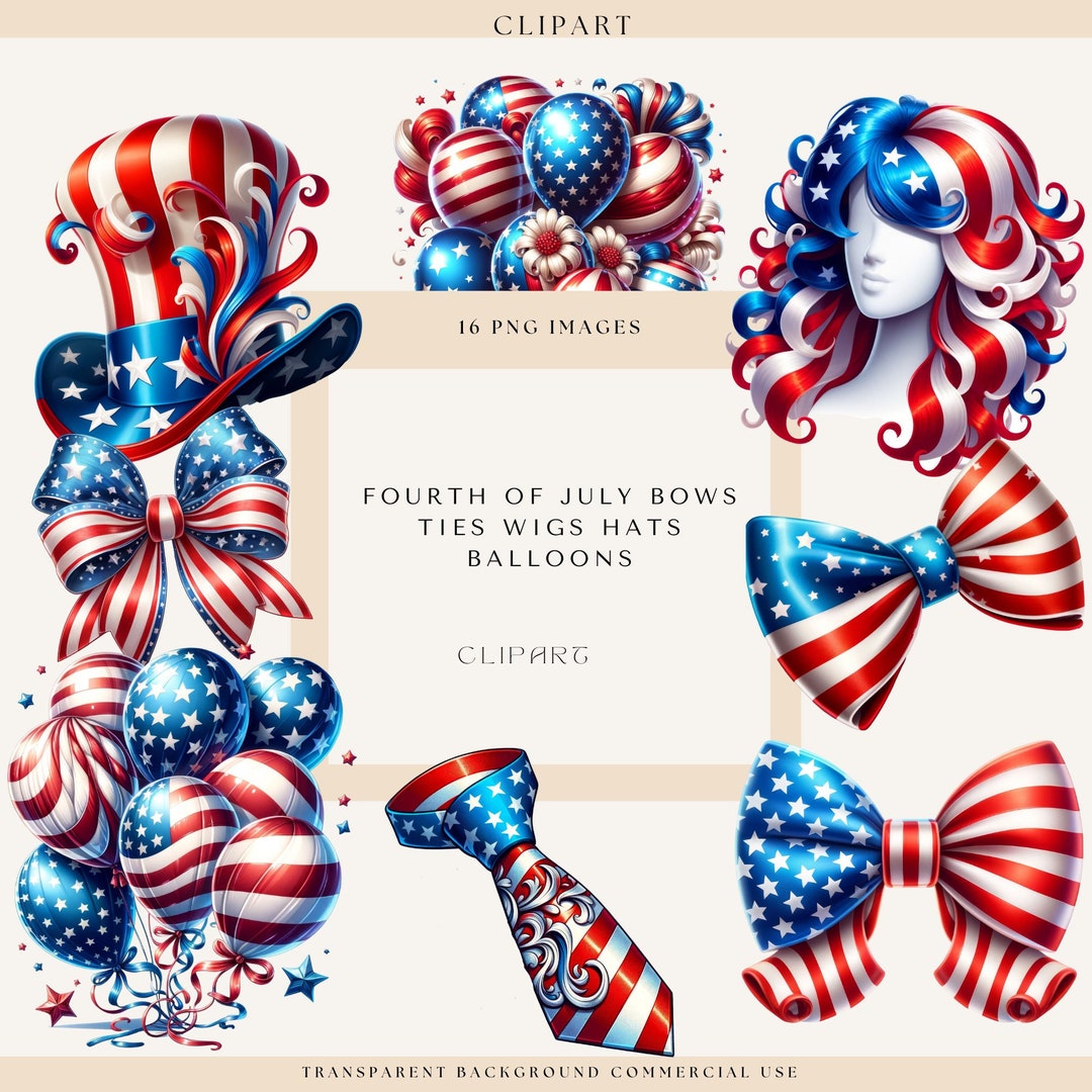 Patriotic Day Clipart, 4th of July Clipart, America Clipart, Usa ...