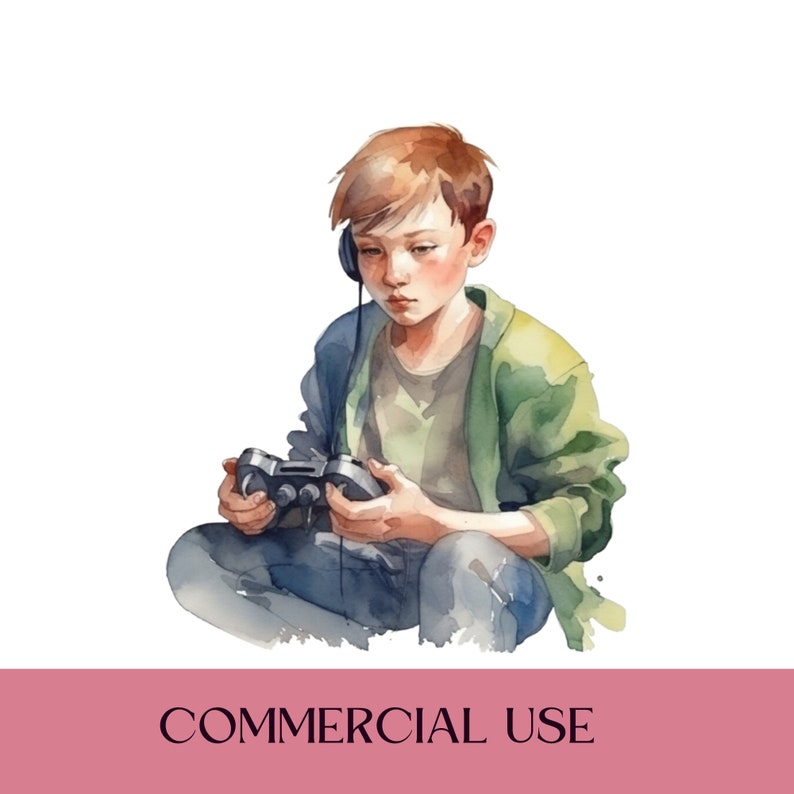 Gaming Clipart, VR, Laptop, Computer Chair, iPad Clipart, 300 DPI ...
