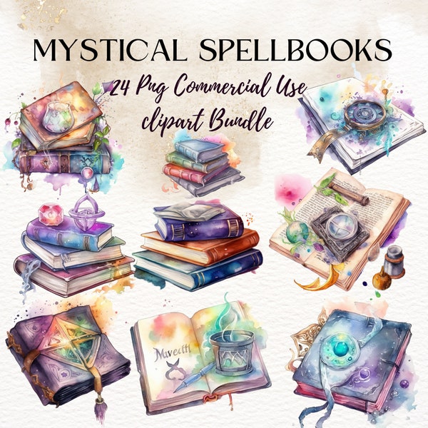 Spell Book Clipart - Etsy