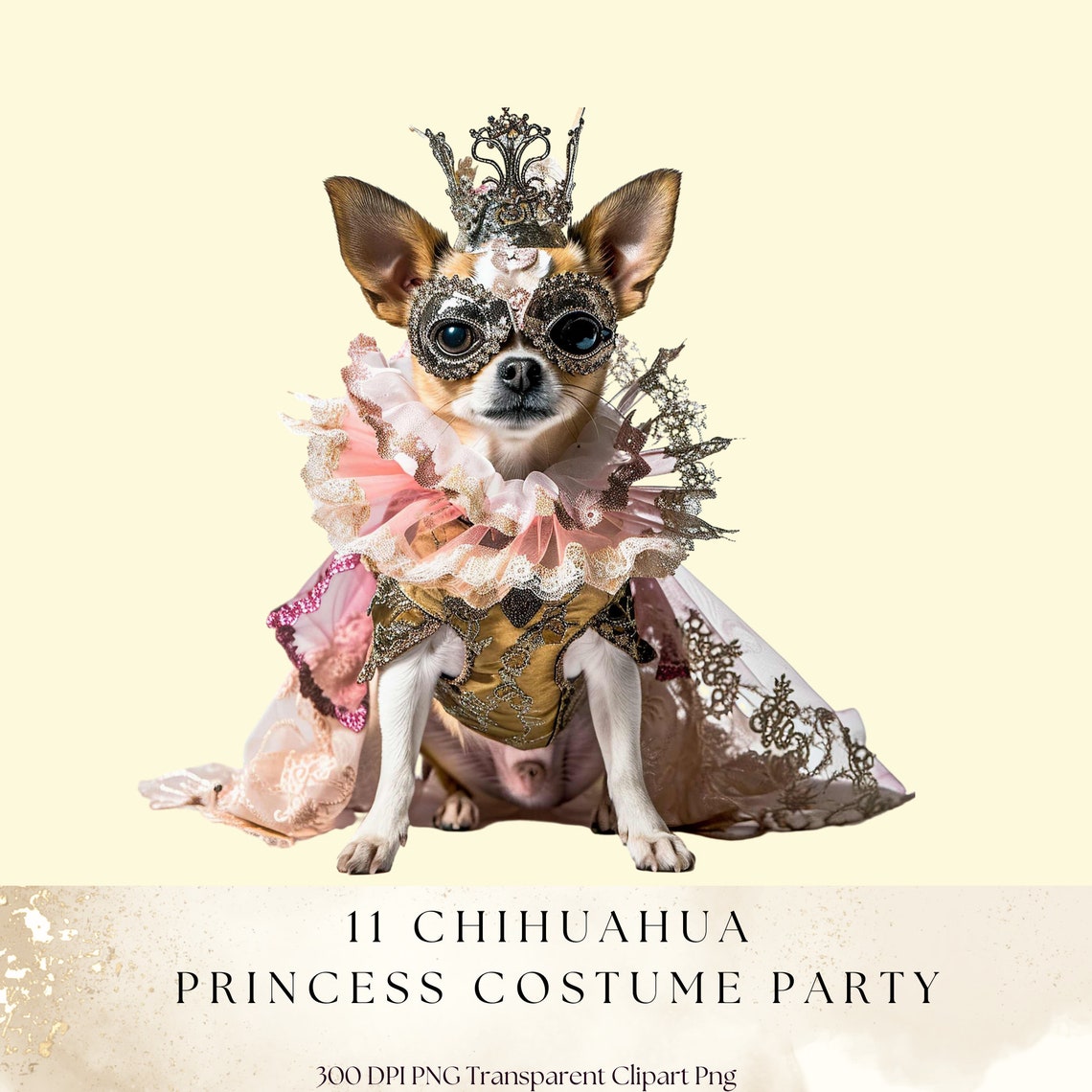 Chihuahua Clipart, Princess Birthday Party, Watercolor Clipart ...