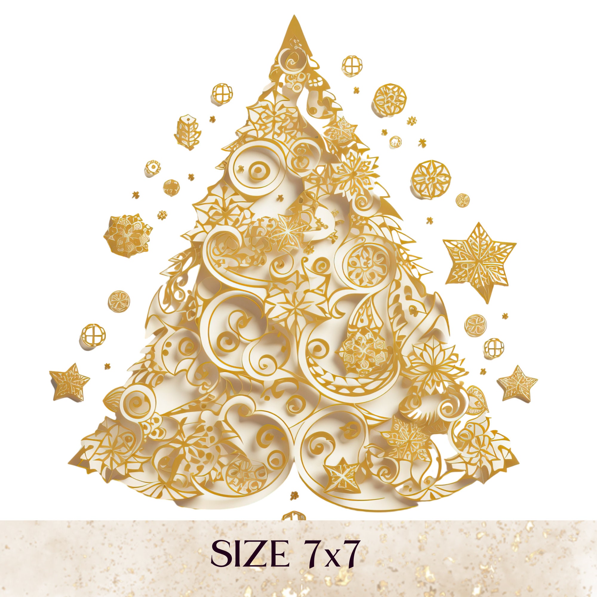Trees Clipart, Paper Style, Christmas Clipart, Christmas Tree ...