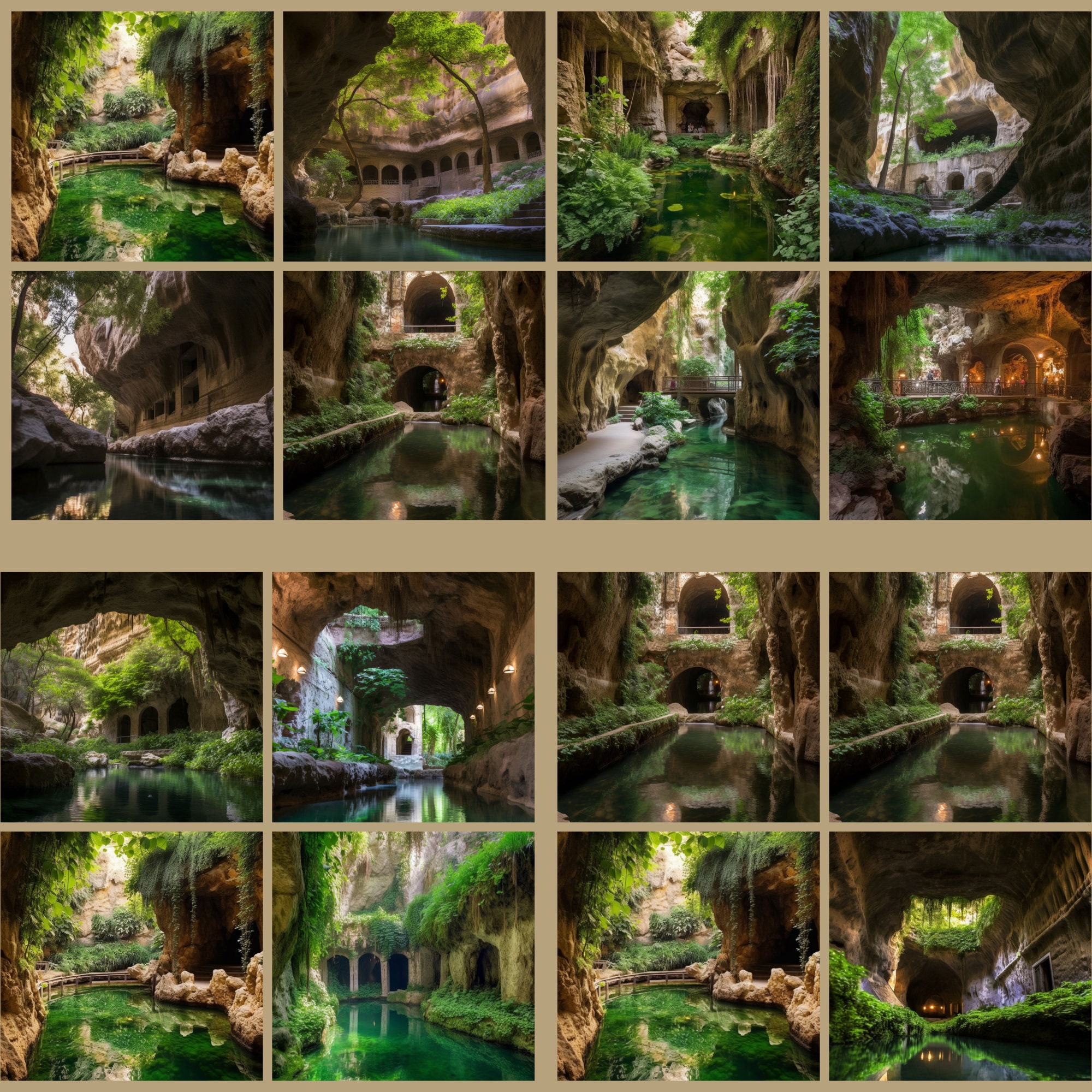 Cave Backdrops, Dark Cave, Magical Cave, Digital Background, Digital ...