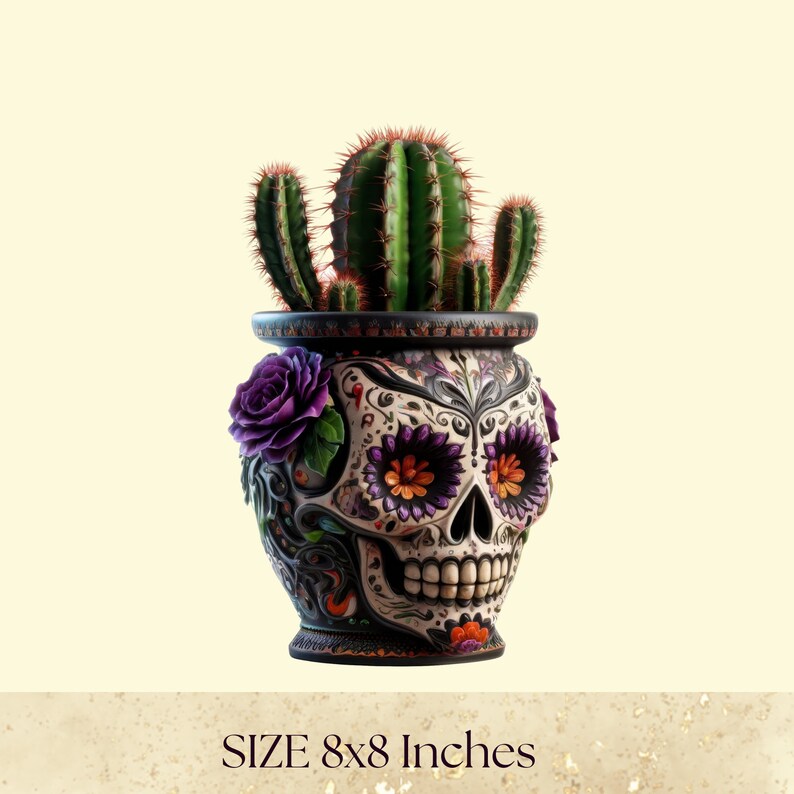 Mexican Clipart, La Calavera Catrina, Sugar Skull Pot Clipart, Mexican ...