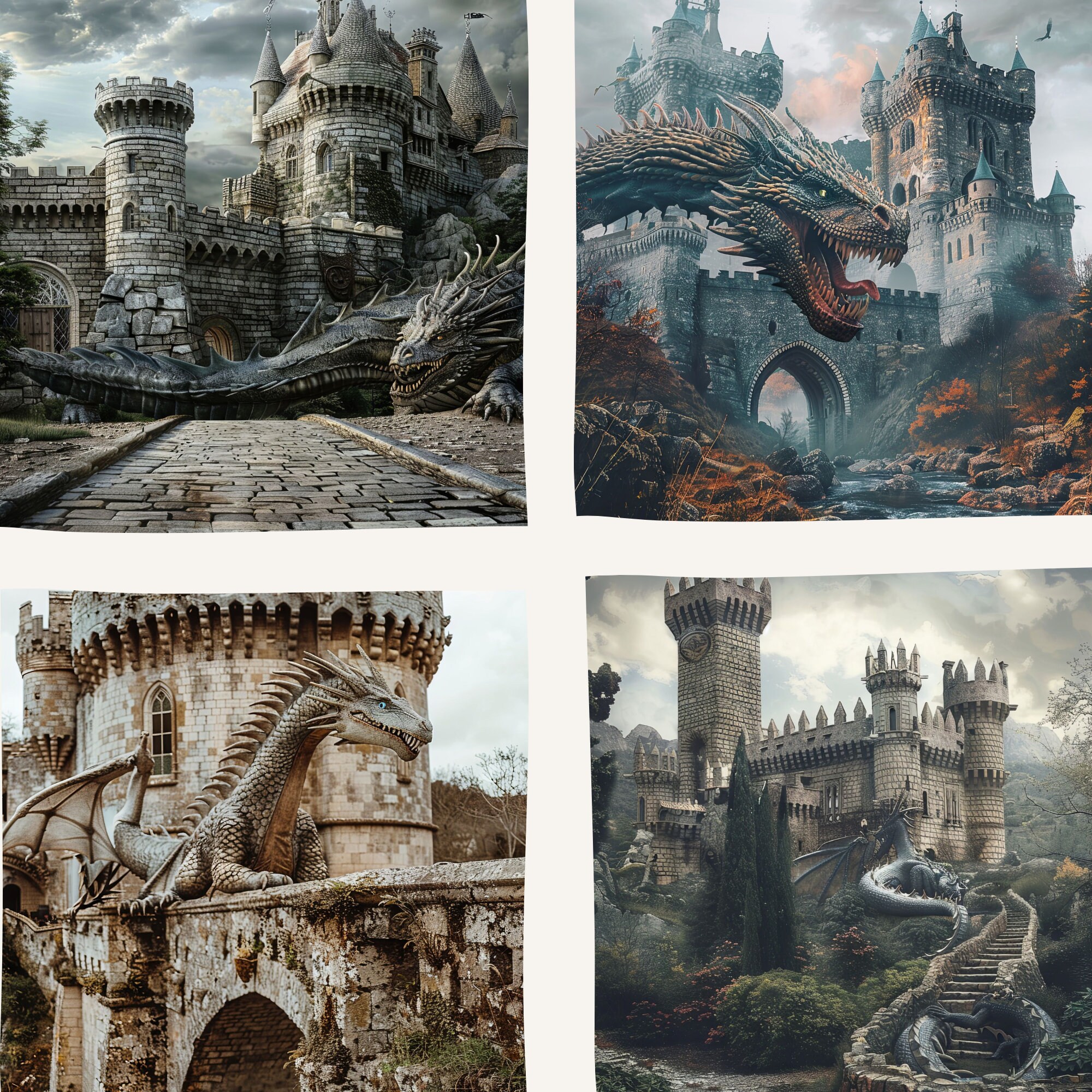 Medieval Fantasy Backdrops, Digital Backdrops, Dragons Lair, Evil ...