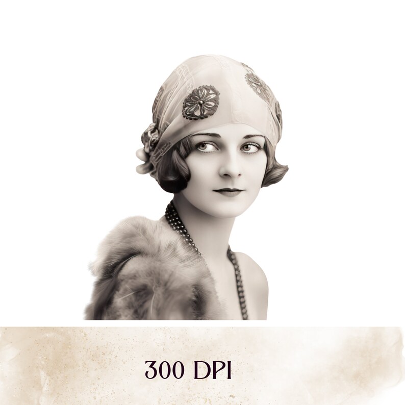 Flapper Girls 1920's, Vintage Women Clipart, Digital Image, Sublimation ...