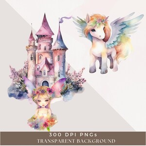 Pegasus Clipart, Fairy Clipart, Whimsical Clipart, Fantasy Clipart ...
