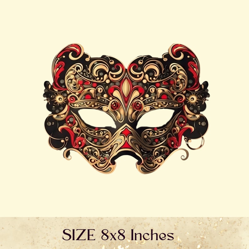 Masquerade Clipart, Party Mask, Anniversary Mask, Ball Mask, Masquerade ...