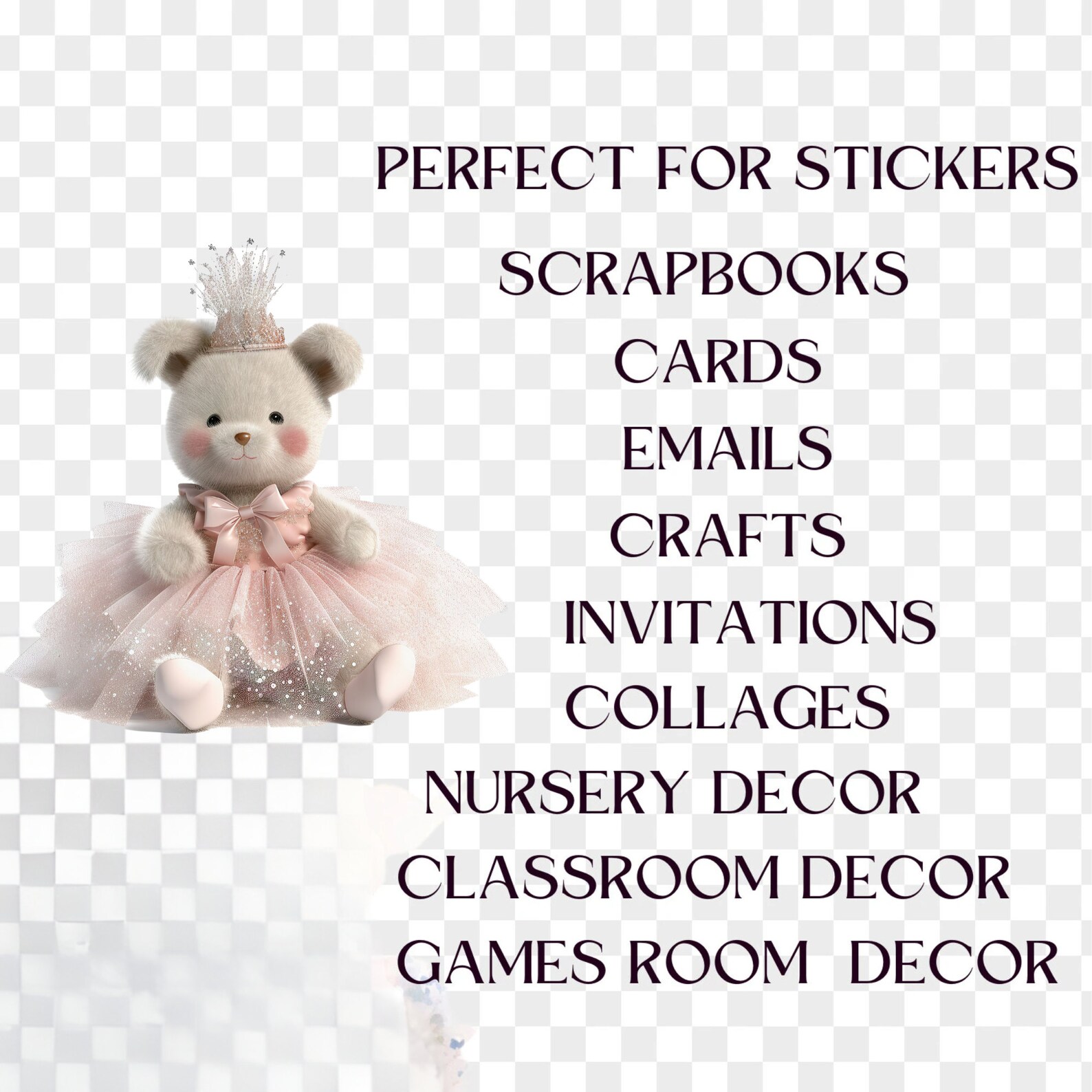 Cute Princess Teddy Bear Clipart, Teddy Bear Clipart, Princess Clipart ...