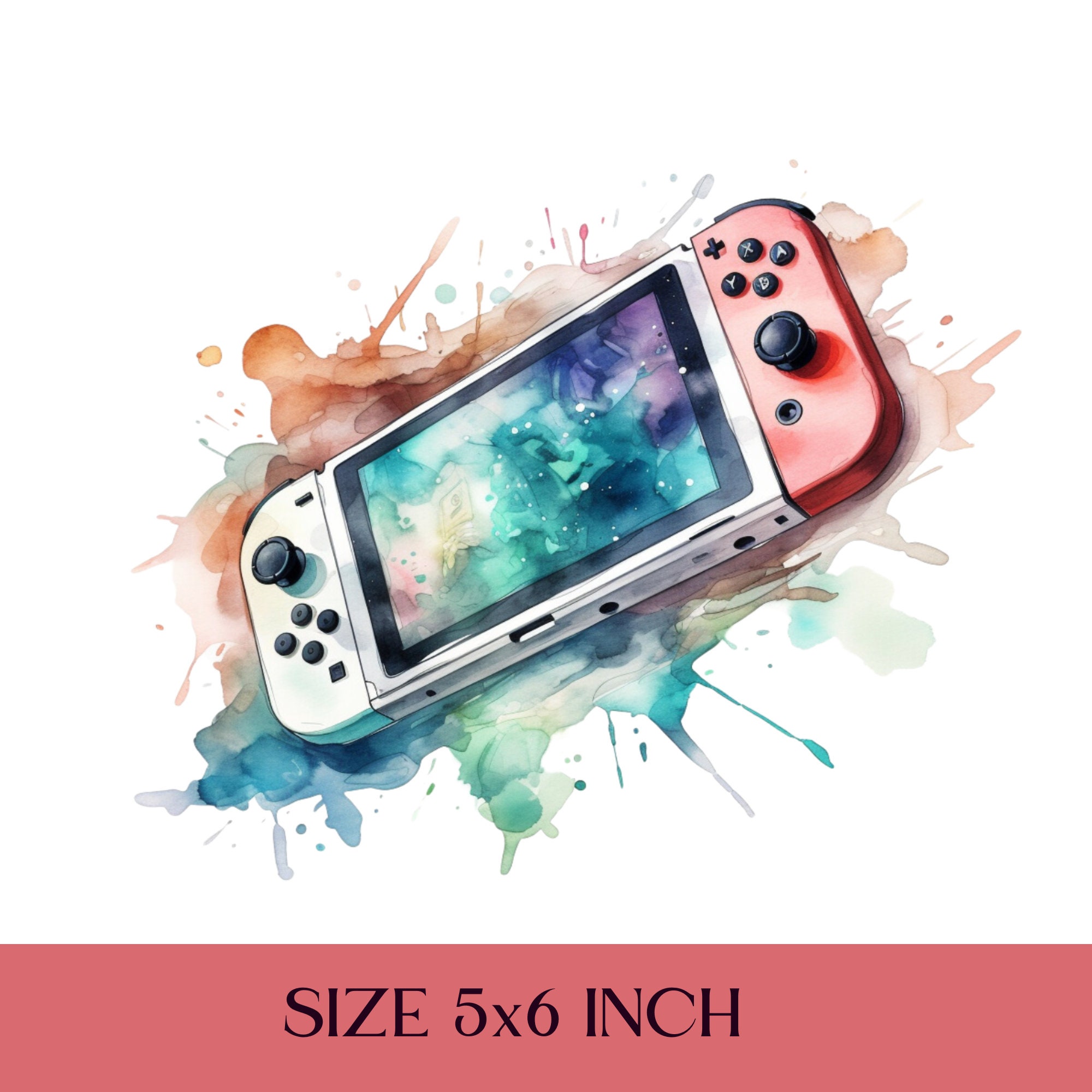 Gaming Clipart, Handheld Gamer Clipart, 300 DPI, Transparent Background ...