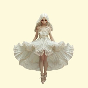 Pearl Girls Clipart, White Pearl Dress, Pearl Clip Art, Cute Girl ...