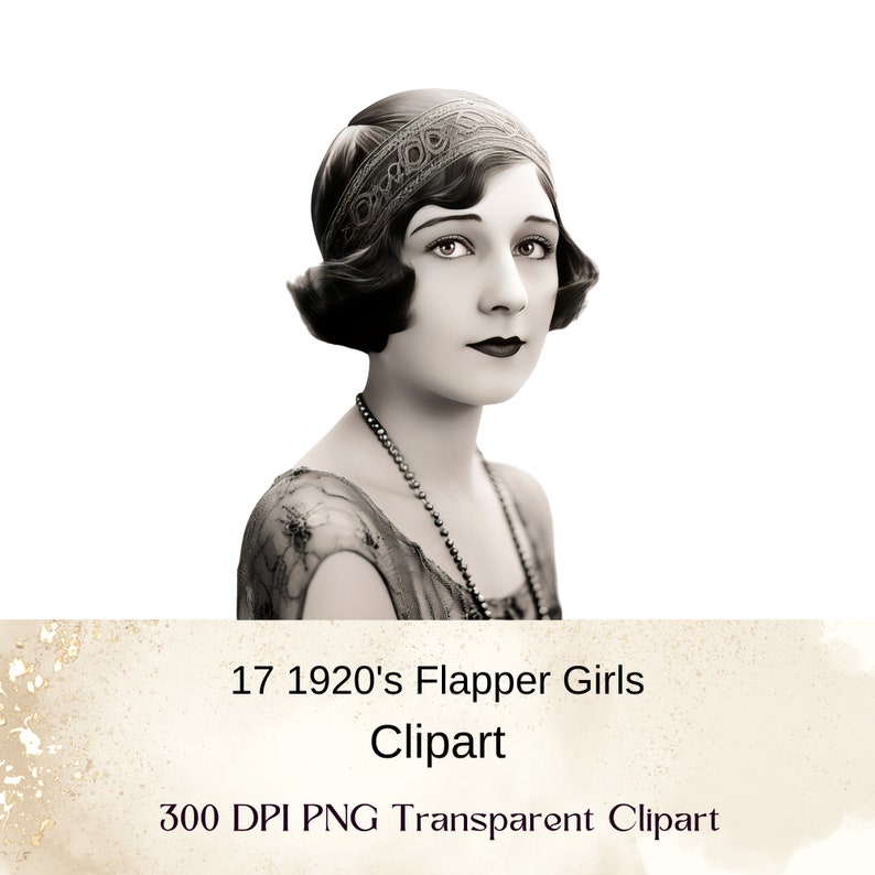 Flapper Girls 1920's, Vintage Women Clipart, Digital Image, Sublimation ...