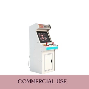 Arcade Machine Clipart, Gaming Clipart, Cartoon Boy and Girl on Arcade ...