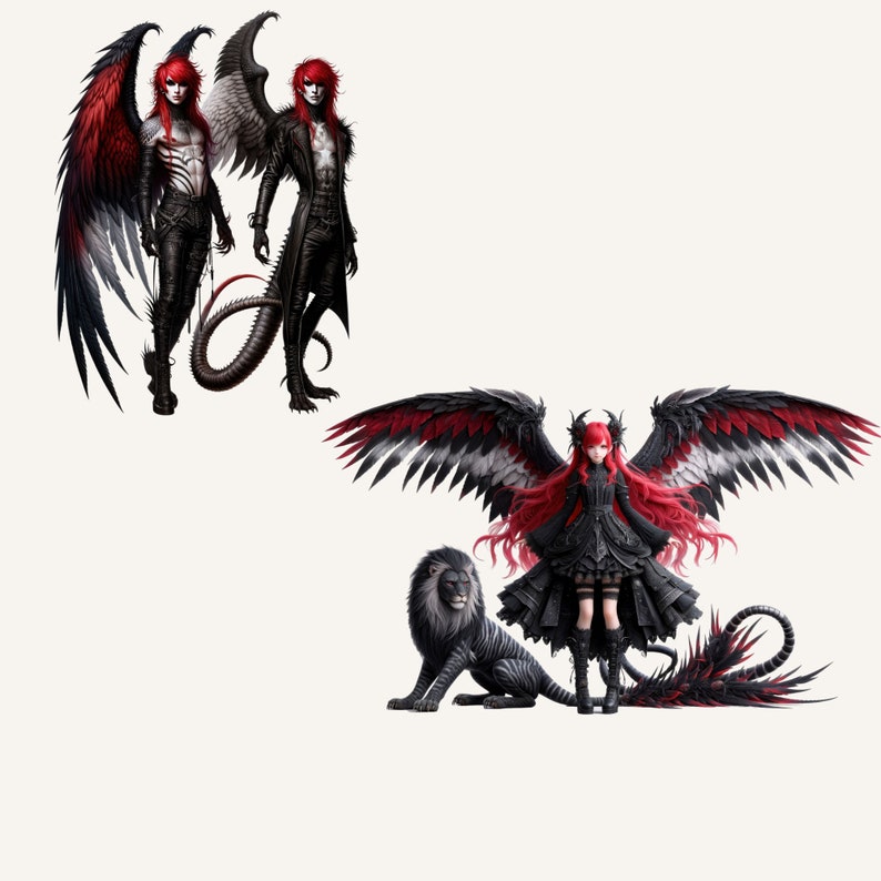 Gothic Clipart, Fallen Angels, Dark Angels, Angel Clipart, Demon Clip ...