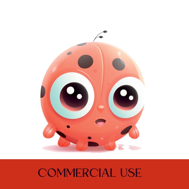Cute Ladybug PNG Bundle Digital Crafts Designs Transparent - Etsy