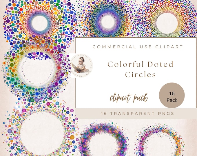 Watercolor Circles Clipart / Watercolor Clipart Dots / Dots Download ...